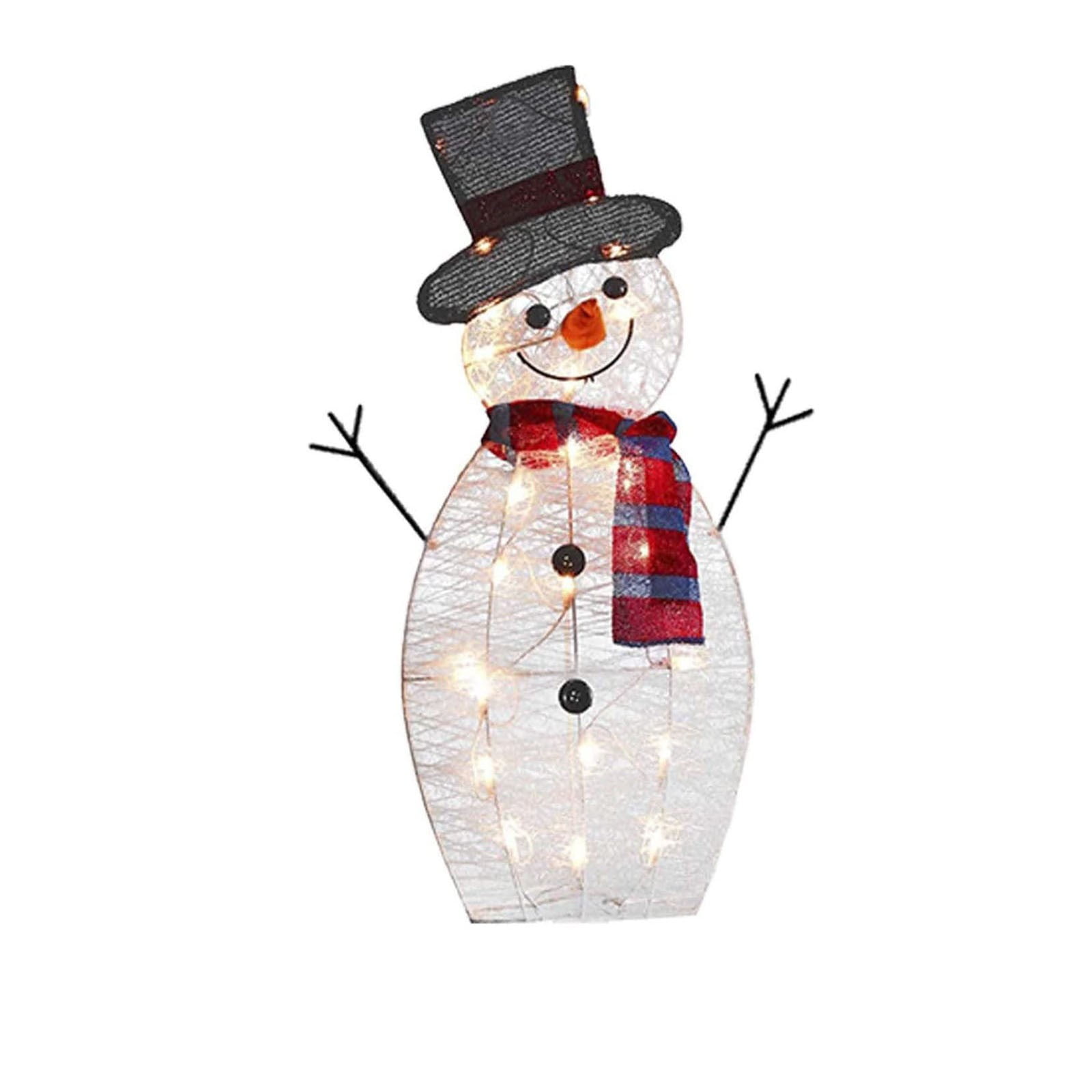 4ZHUZI Christmas Snowman Lighting, Pre-Lit, LED Lights, Acrylic, Indoor ...