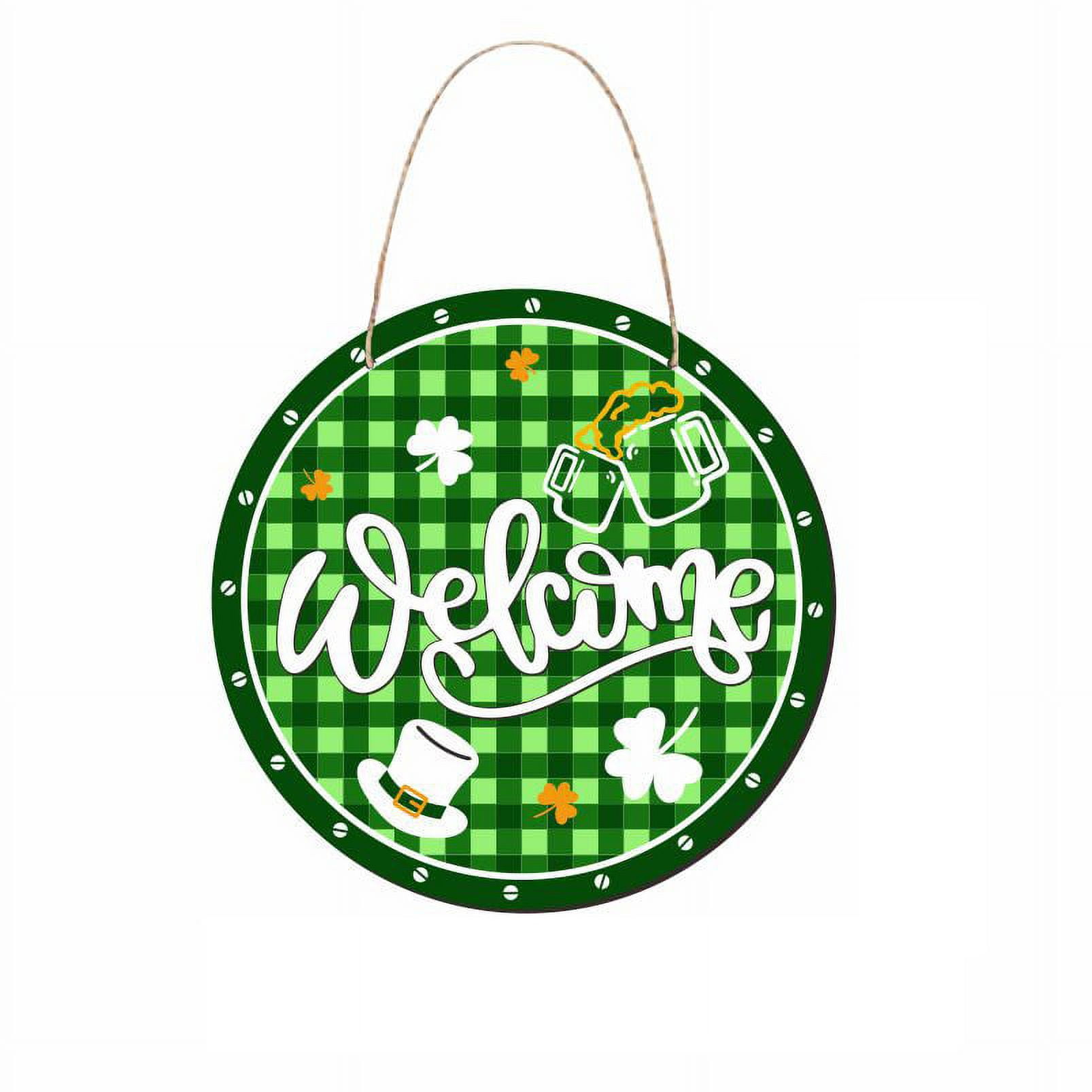 piaybook 2024 St Patricks Day Signs Irish Wooden Door Plate St ...
