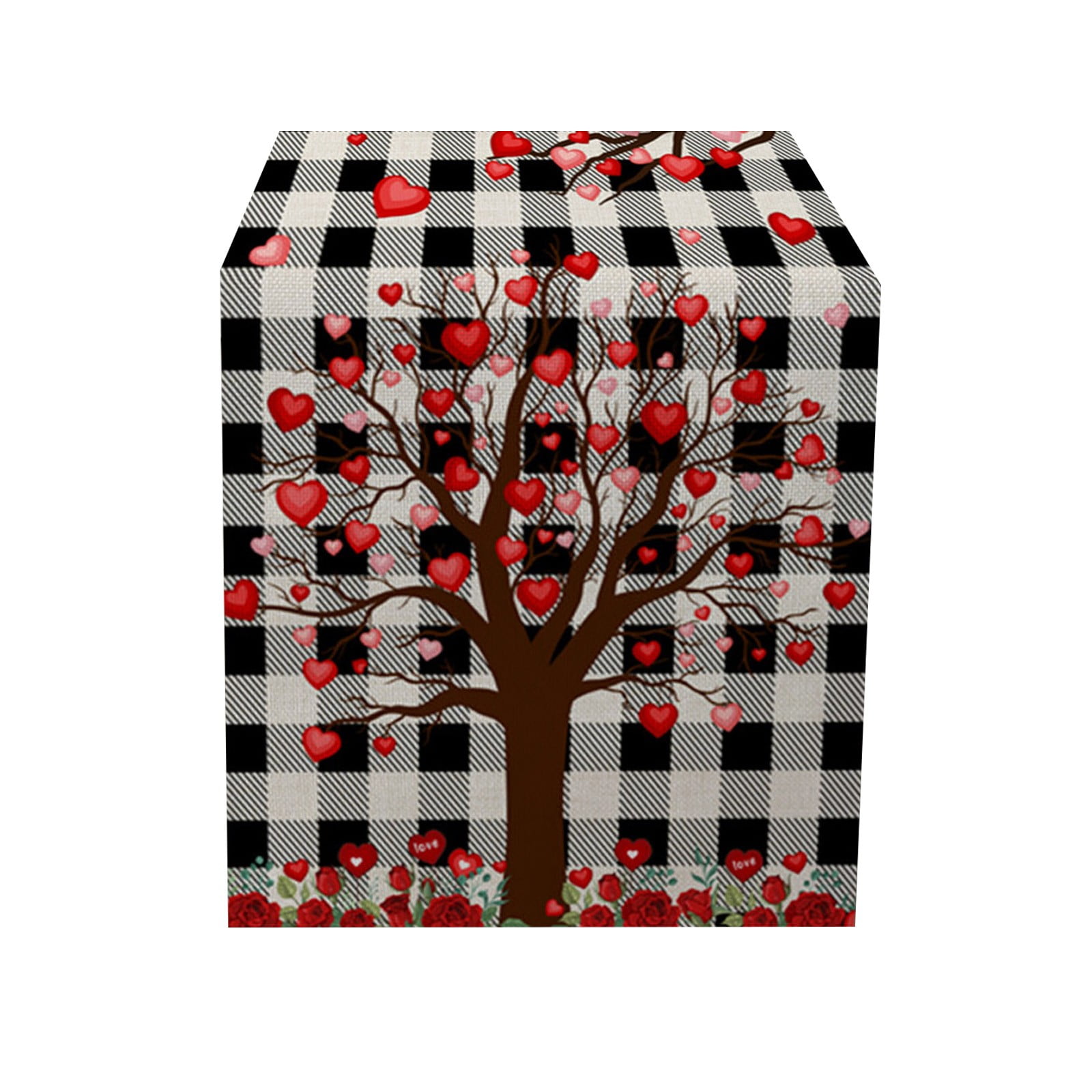 piaybook 2024 Valentine's Day Table Runner Wedding Red Valentine's Day ...