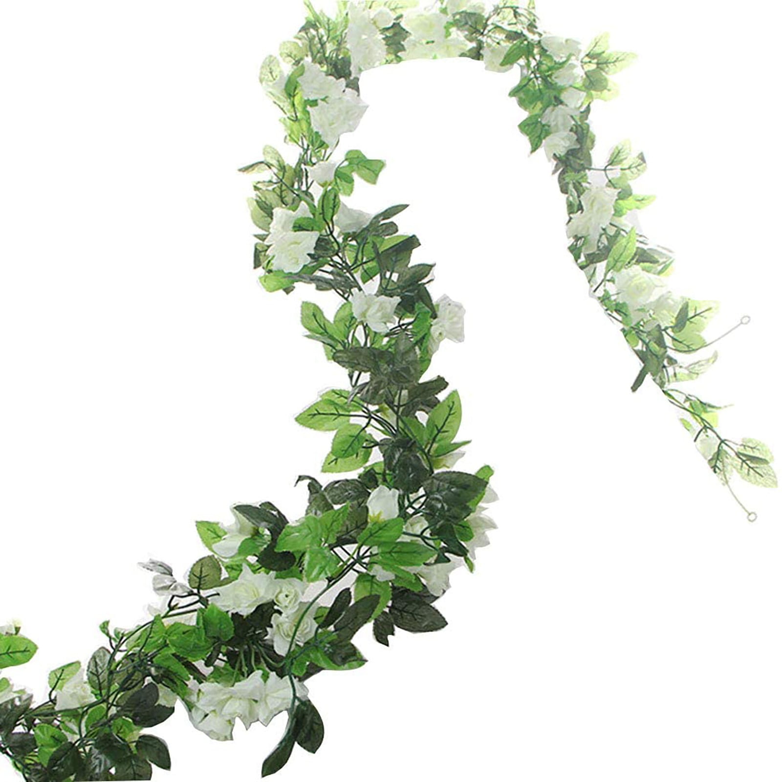piaybook Artificial Flowers 2 Packs Of Artificial Flower Wreath 230 cm ...
