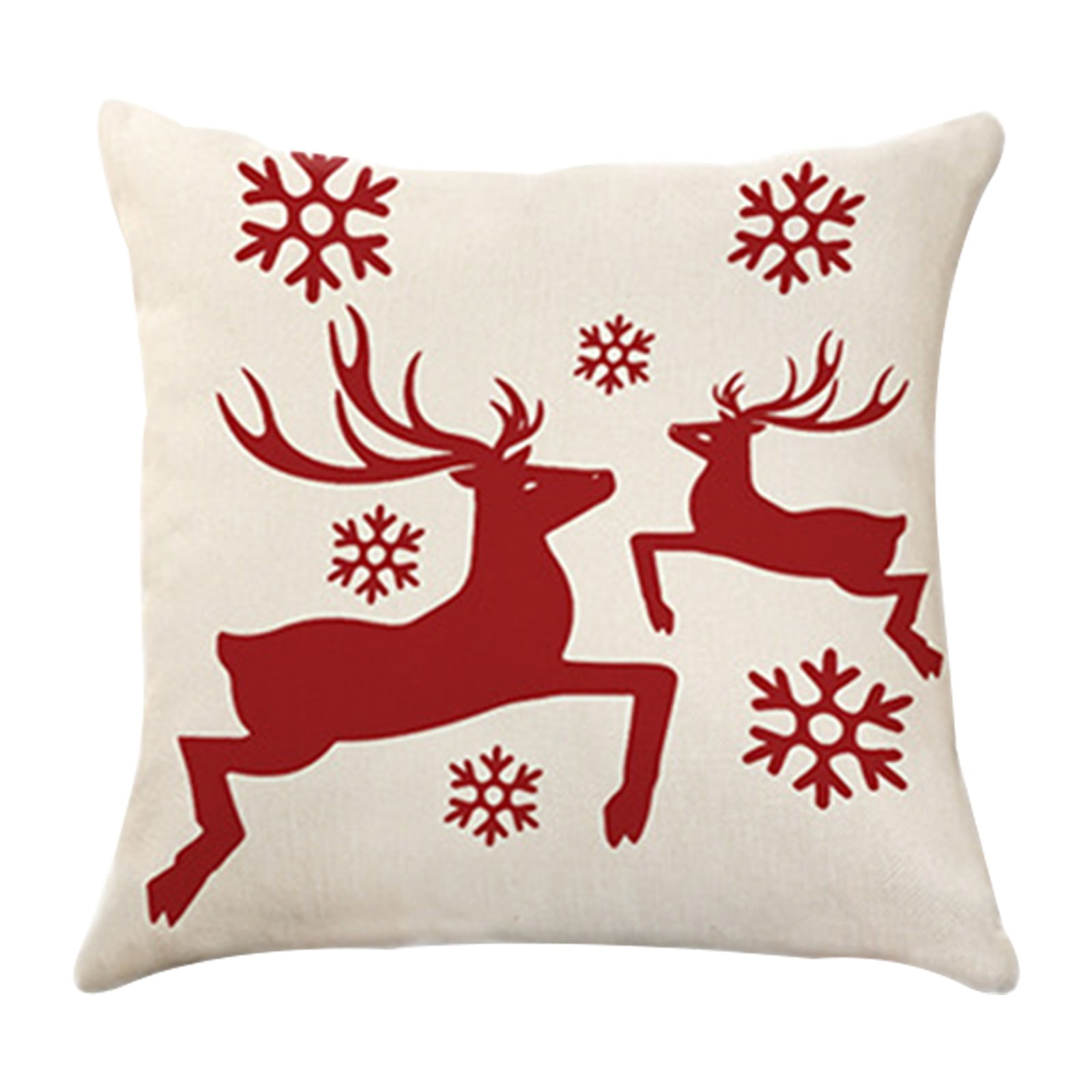 piaybook Christmas Throw Pillow Covers Linen Christmas Pillow Cover ...