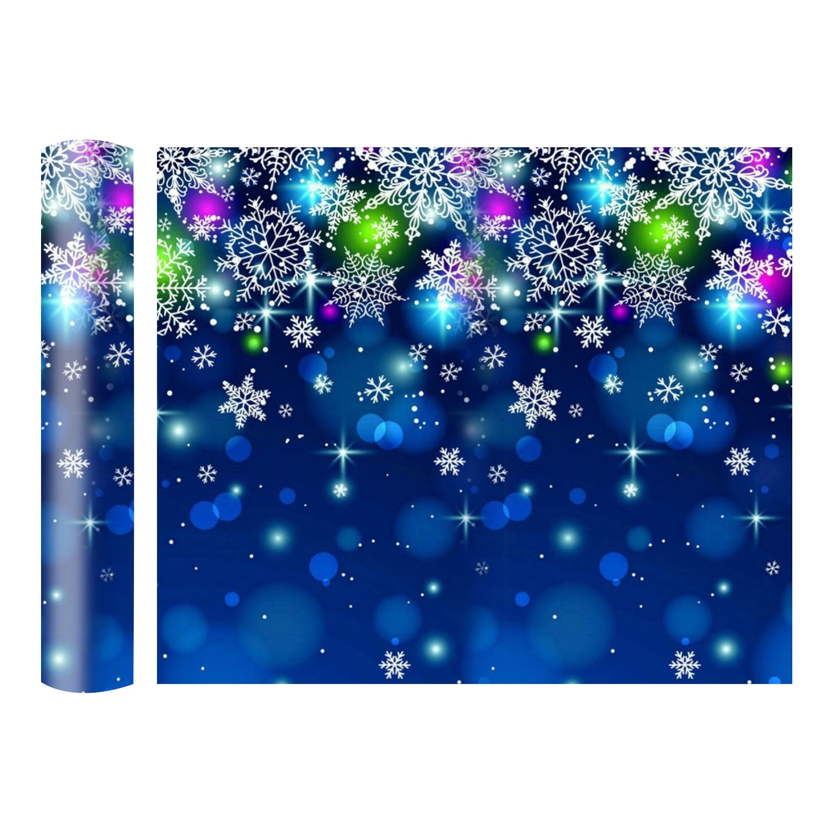 piaybook Christmas Winter Snowflake Pattern Heat Transfer Vinyl Rainbow ...