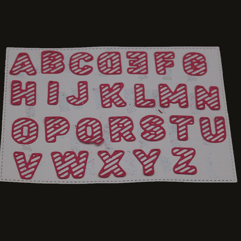 piaybook Cutting Dies Alphabet Cutting Scrapbooking Letters DIY Dies ...