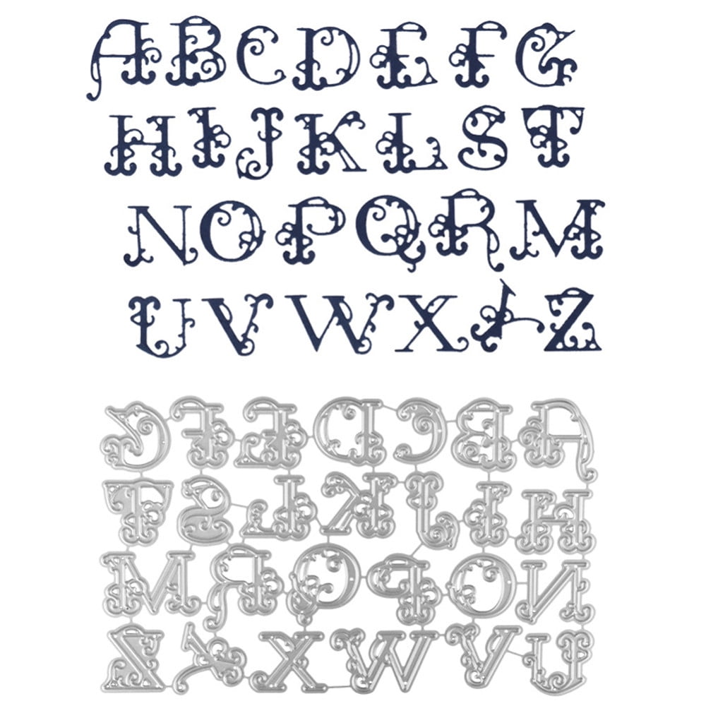 piaybook Cutting Dies Dies Letters Scrapbooking Cutting for Metal ...