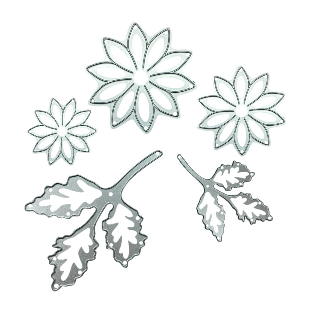 piaybook Cutting Dies Flower Metal Cutting Dies Stencils DIY ...
