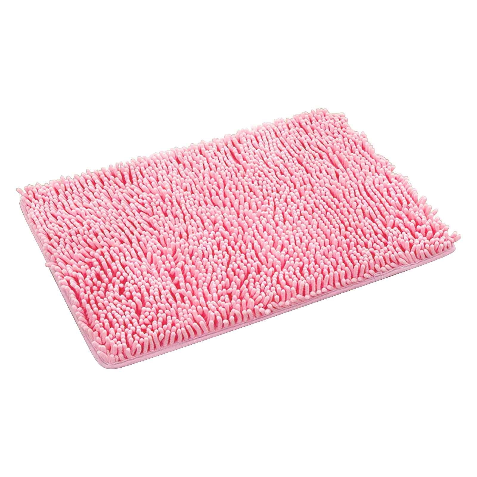 piaybook Doormat PInk Bathroom Rug Won't Slip Bathroom Mat Soft and ...