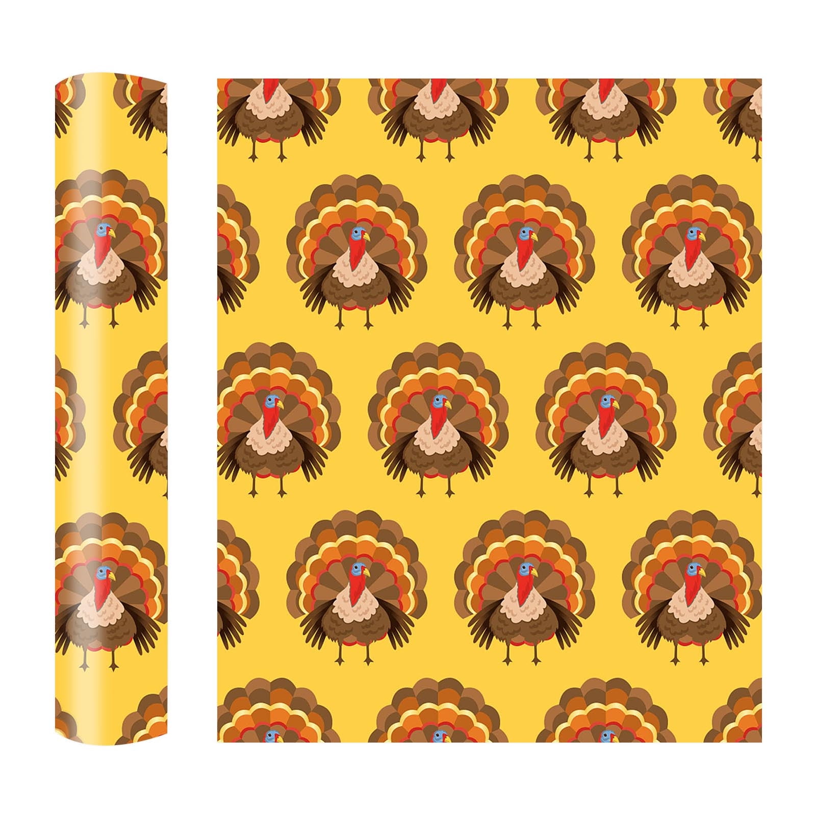 piaybook Fall Decorations Heat Transfer Vinyl Rainbow Stripe Pattern ...