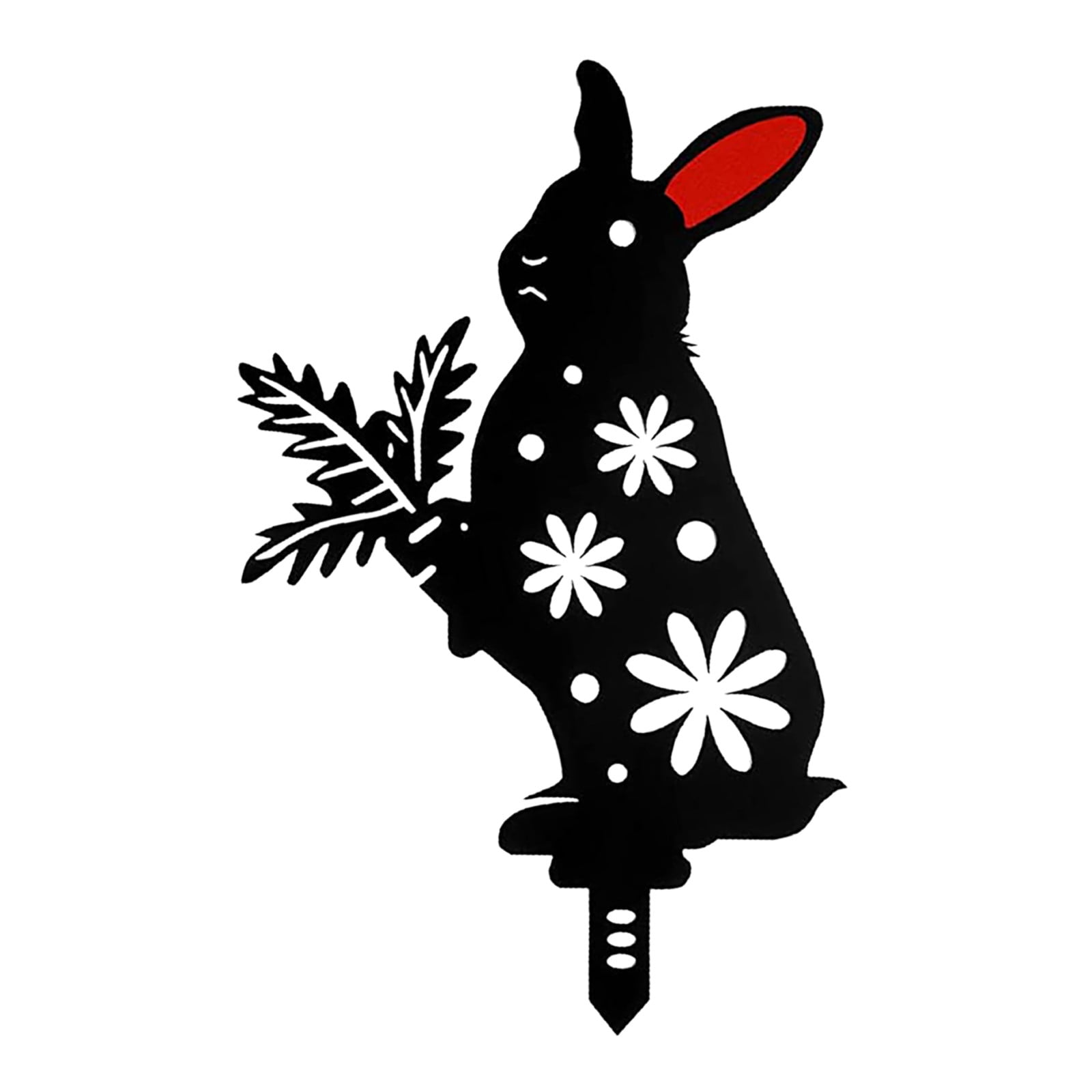 piaybook Garden Statues Garden Decoration Garden Rabbit Ground Insert ...