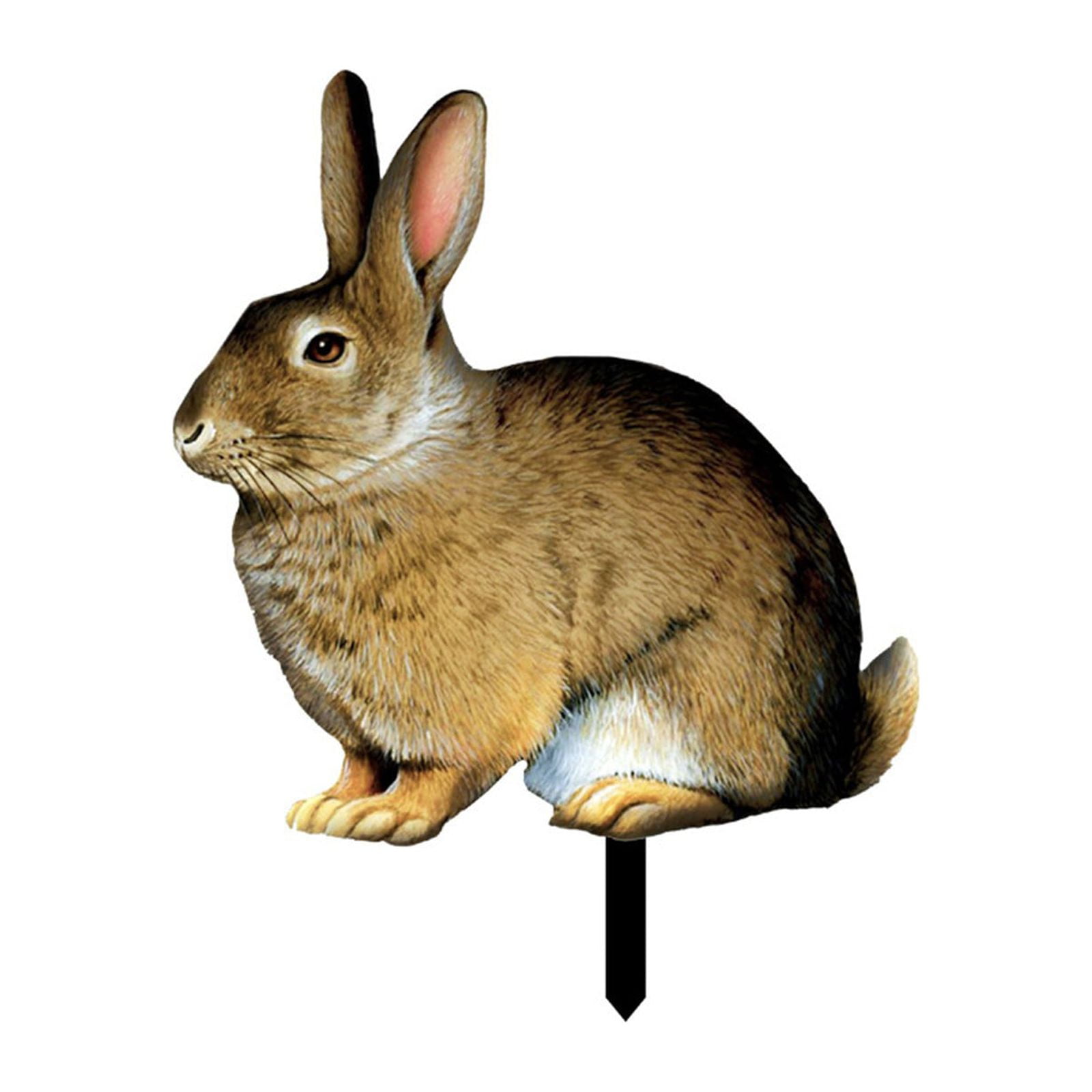 piaybook Garden Statues Rabbit Acrylic Outdoor Garden Ground Insert ...