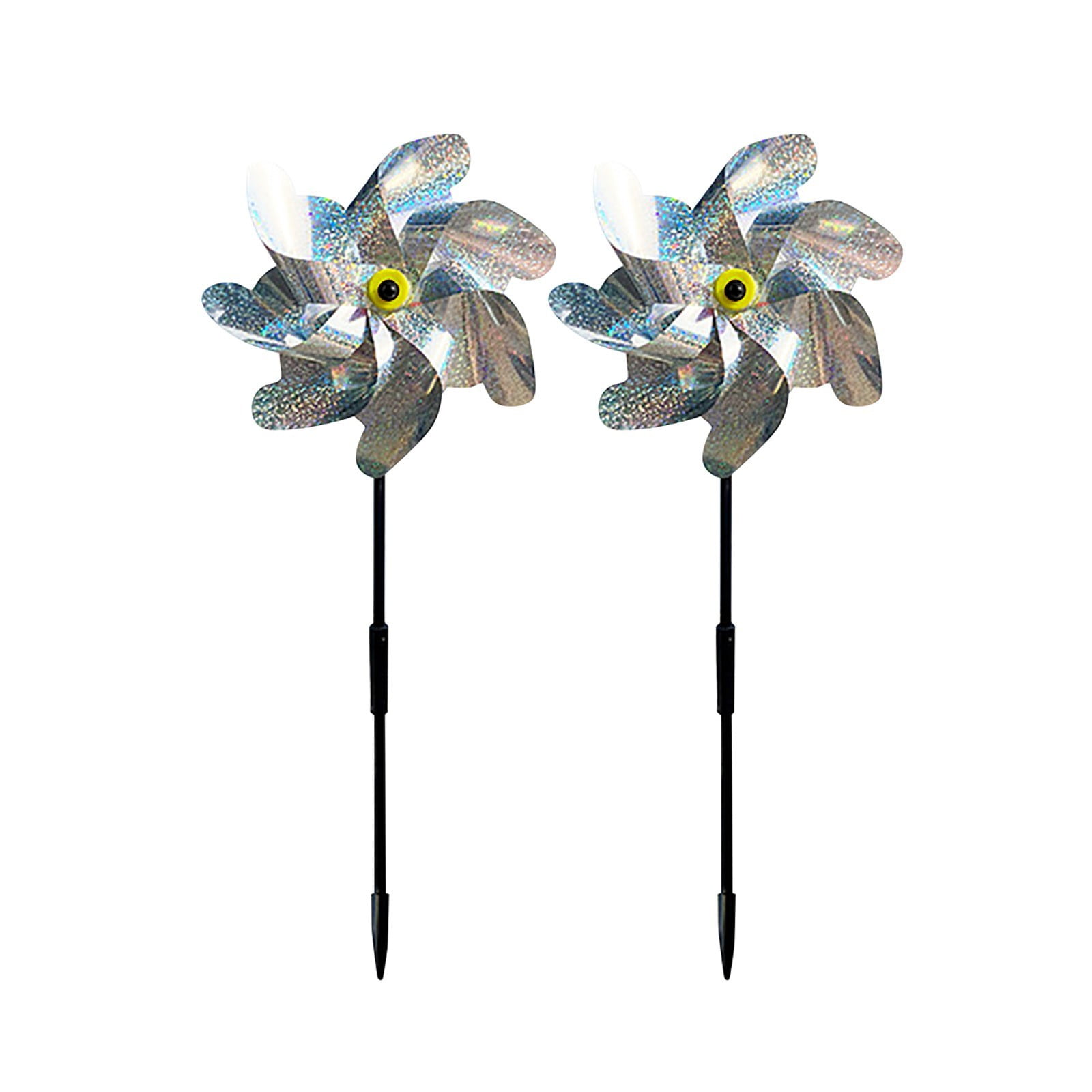 piaybook Garden Statues Reflective Pinwheels Extra Sparkly Pinwheels ...