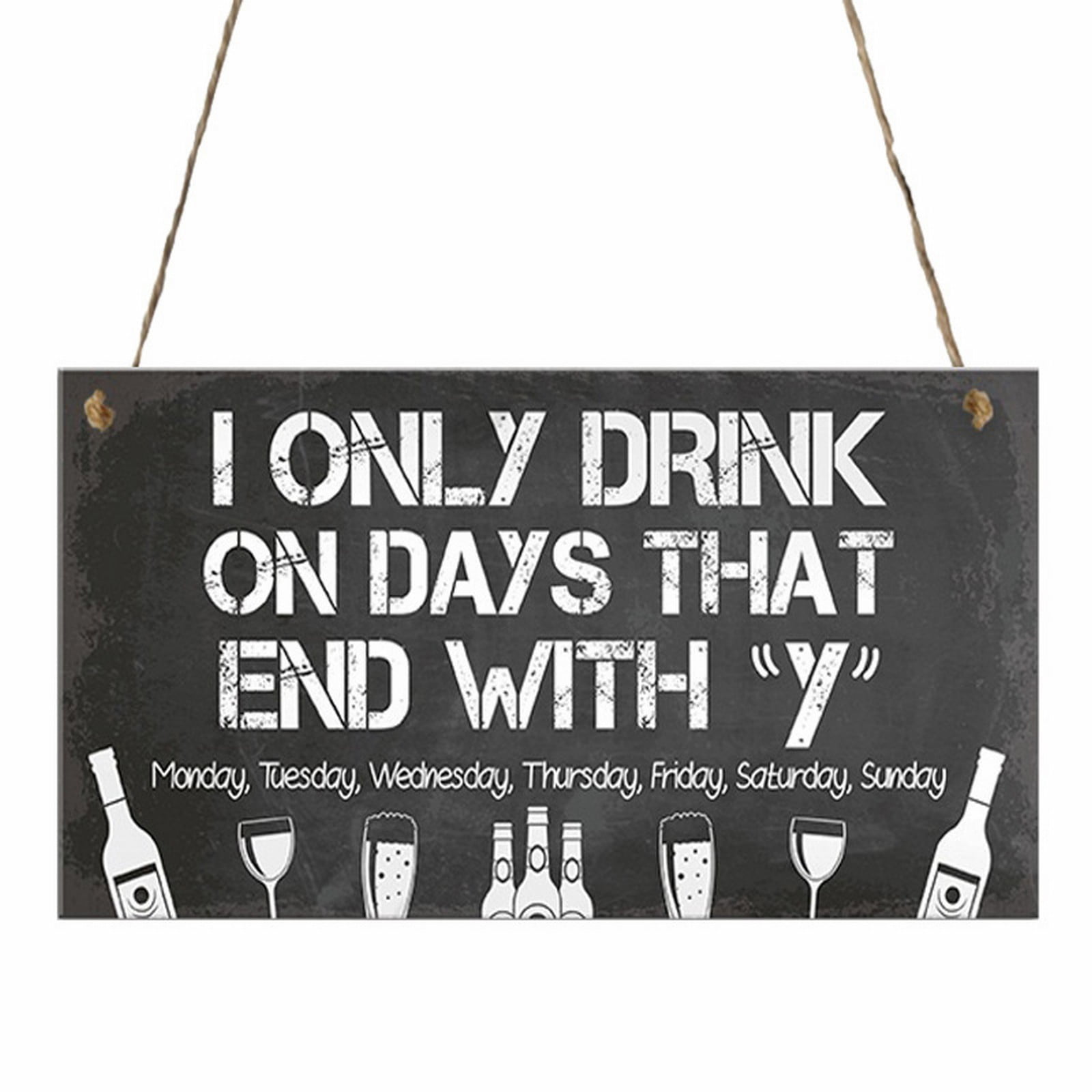 piaybook Ornaments Bar Sign Hanging Wall Art Decorative Funny ...