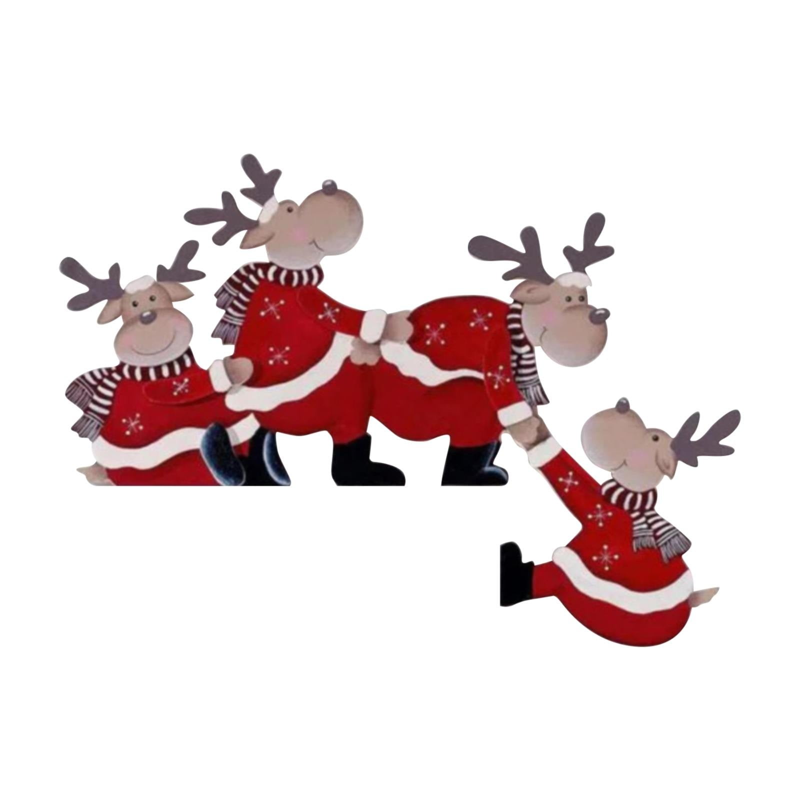 piaybook Sign for Front Door Christmas Wooden Corner Door Frame ...