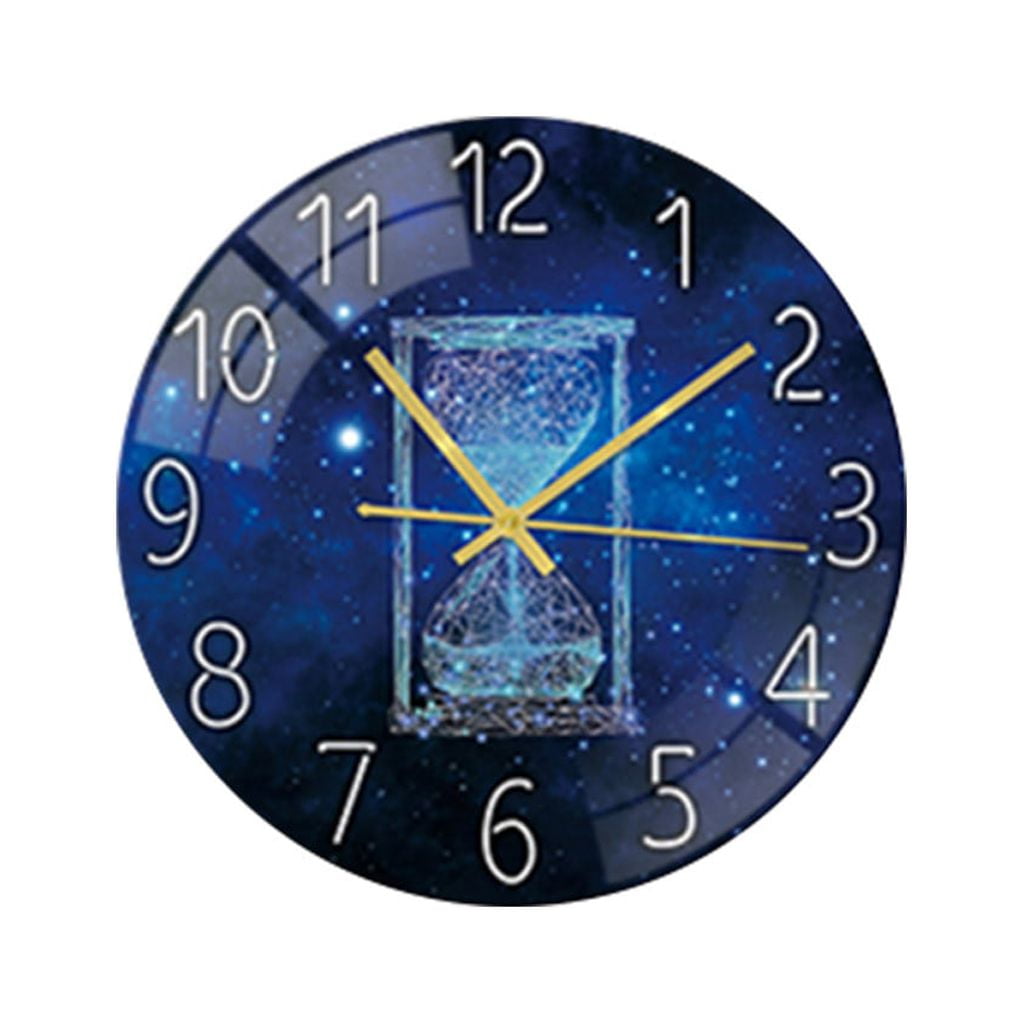 piaybook Wall Clock Living Room Digital Wall Clock Acrylic Mute ...