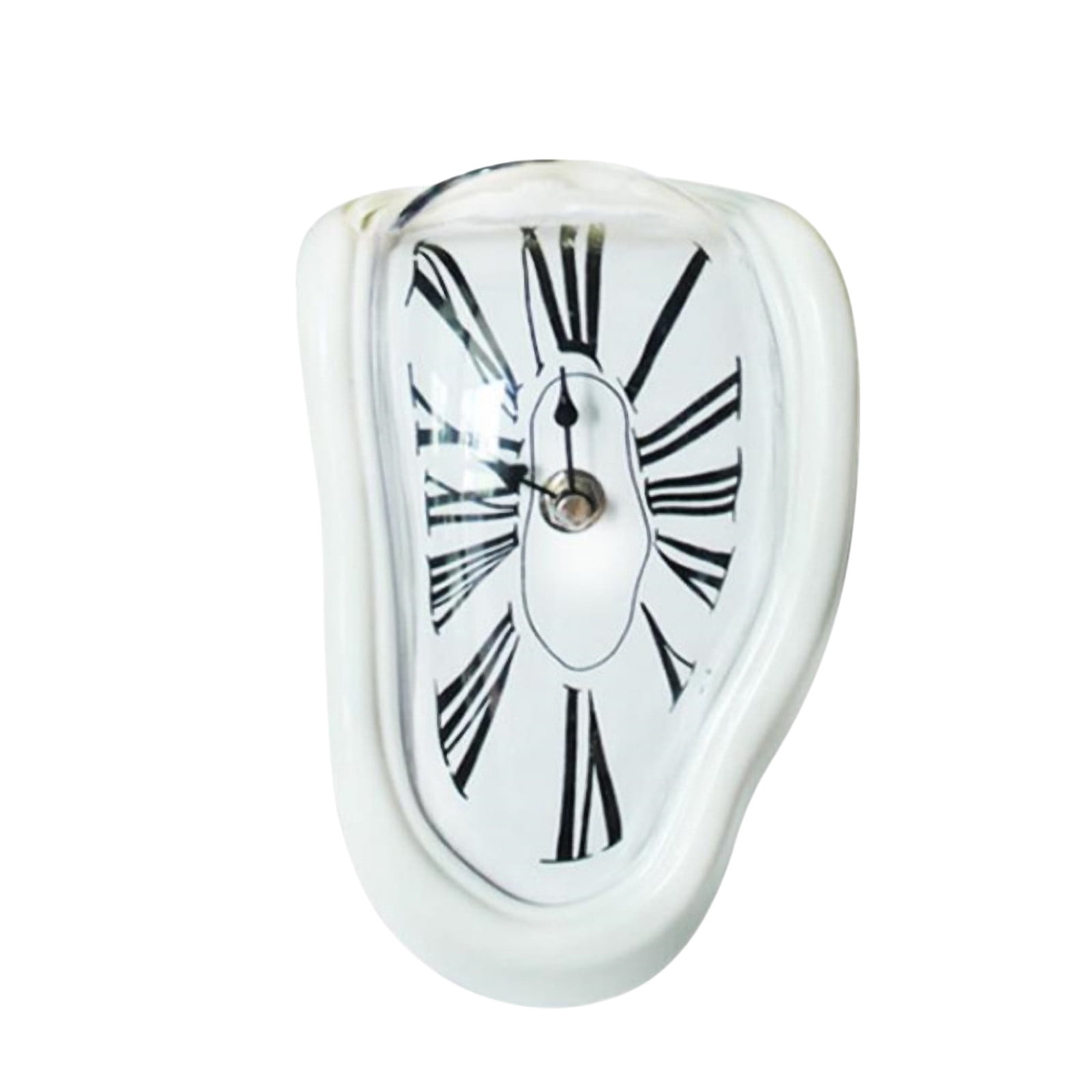 piaybook Wall Clock Seat Type Twisted Clock Table Corner Decorative ...