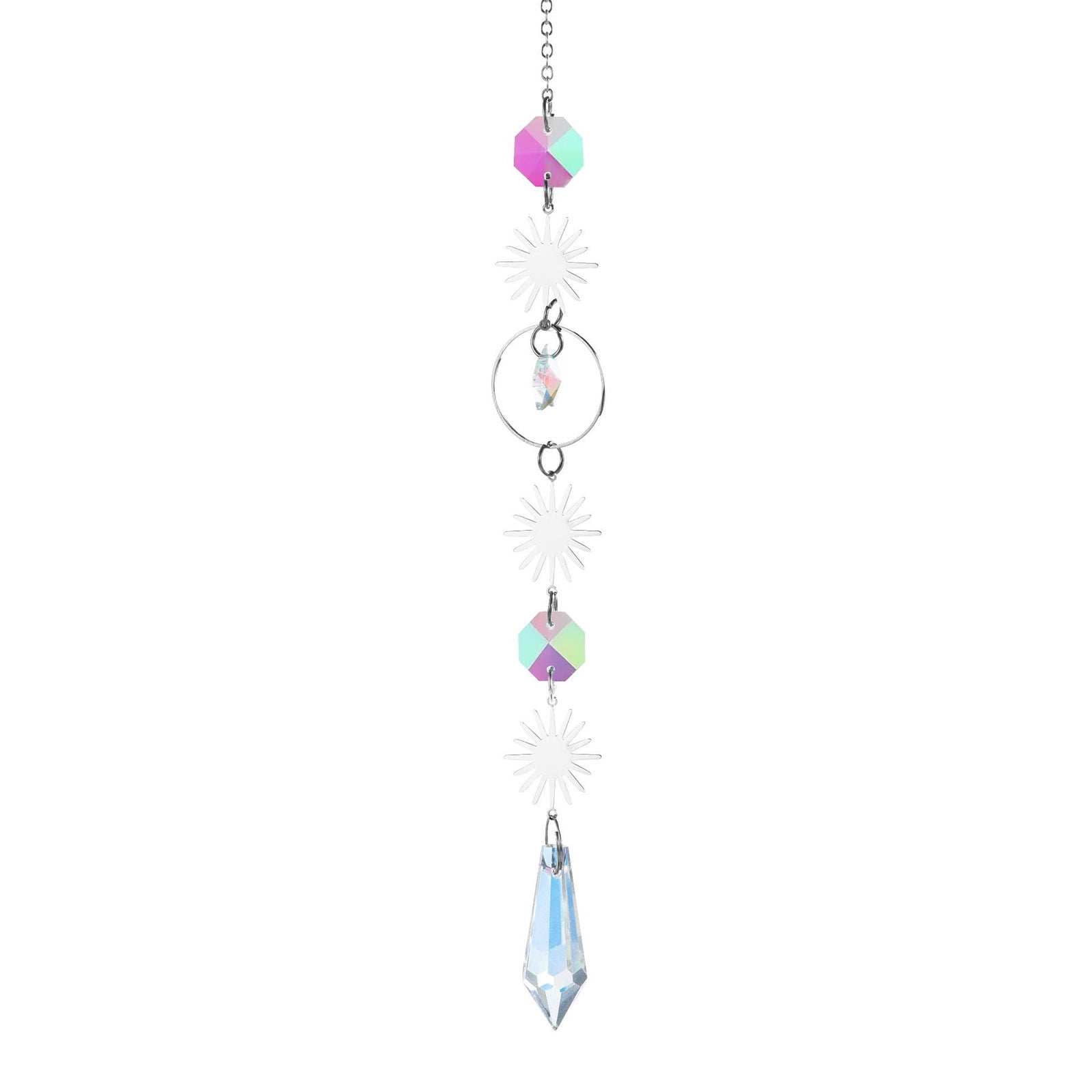 piaybook Wind Chimes Crystal Suncatchers Hanging Wind Chime Style ...