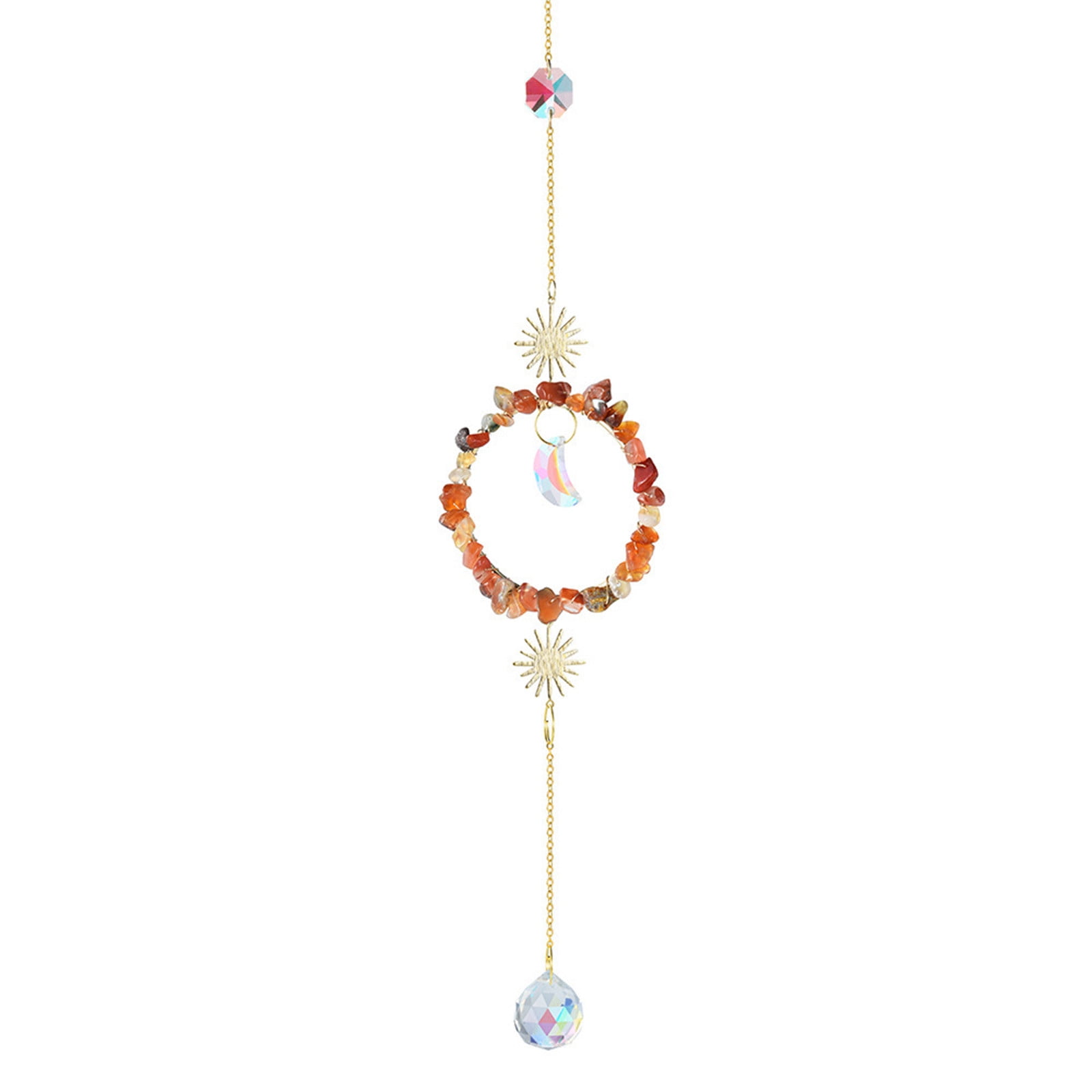 piaybook Wind Chimes Crystal Suncatchers Hanging Wind Chime Style ...