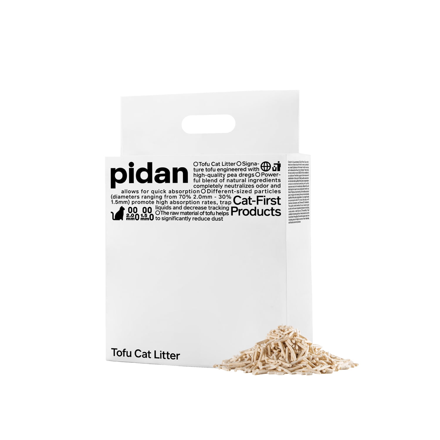 pidan Organic Cat Litter,Tofu Litter,Natural Flushable,Clumping Cat ...