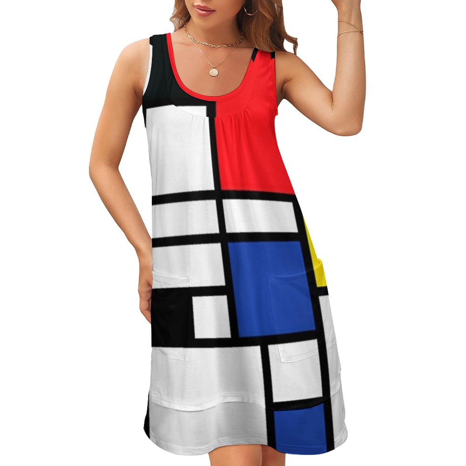 piet mondrian - Composition with Red Blue yellow black white Sleeveless ...