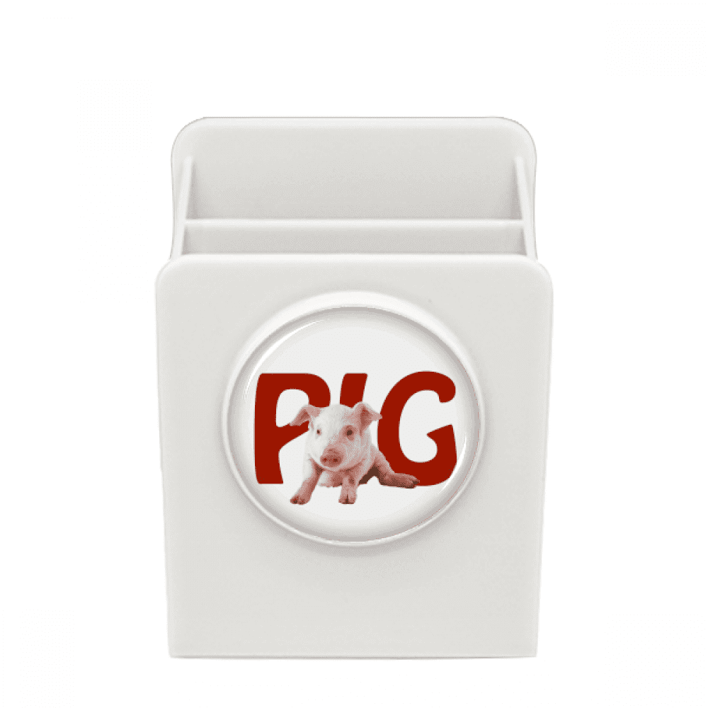 pig animal posture pr art deco fashion desk pencil holder cup pen ...