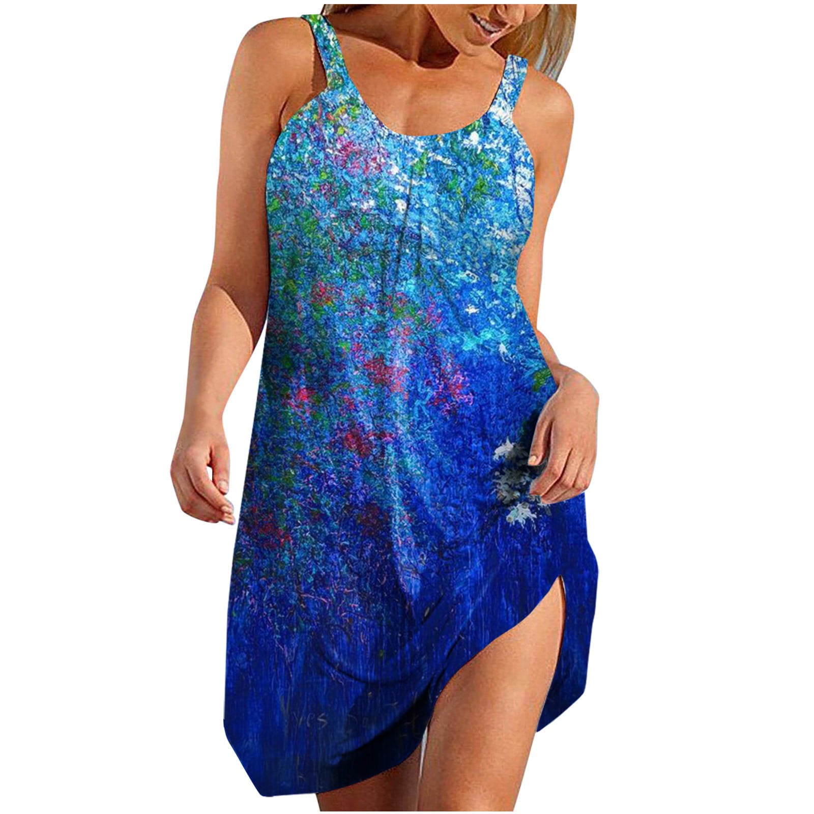 pimelu Boho Sundresses for Women 2024 Casual Dresses for ...