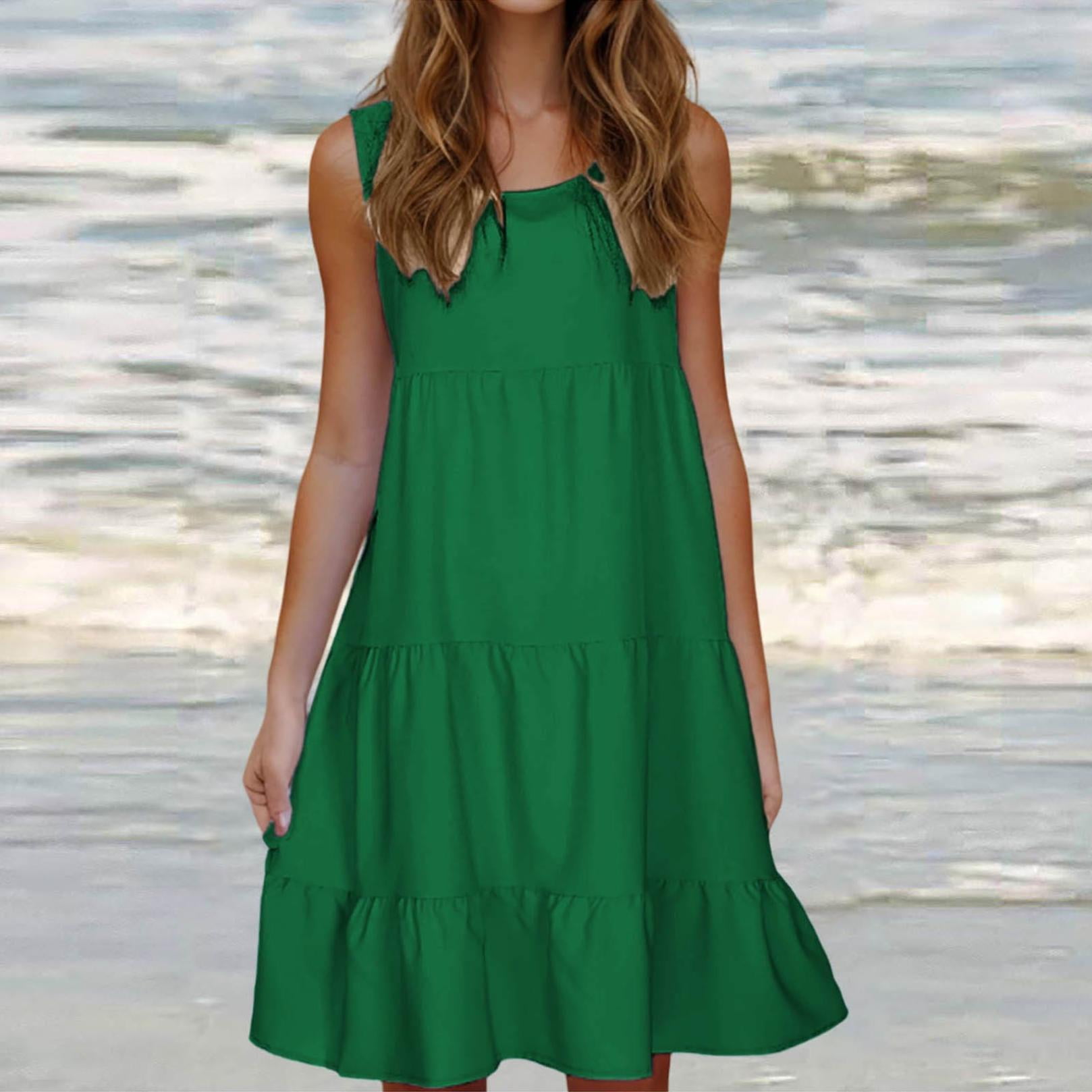 pimelu Summer Dresses for Women 2025, Women's Casual Summer Tank ...