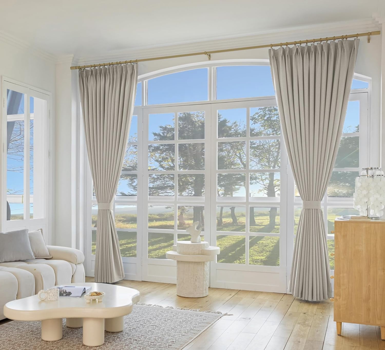 **pinch pleated curtain & drape for traverse rods thermal insulated ...