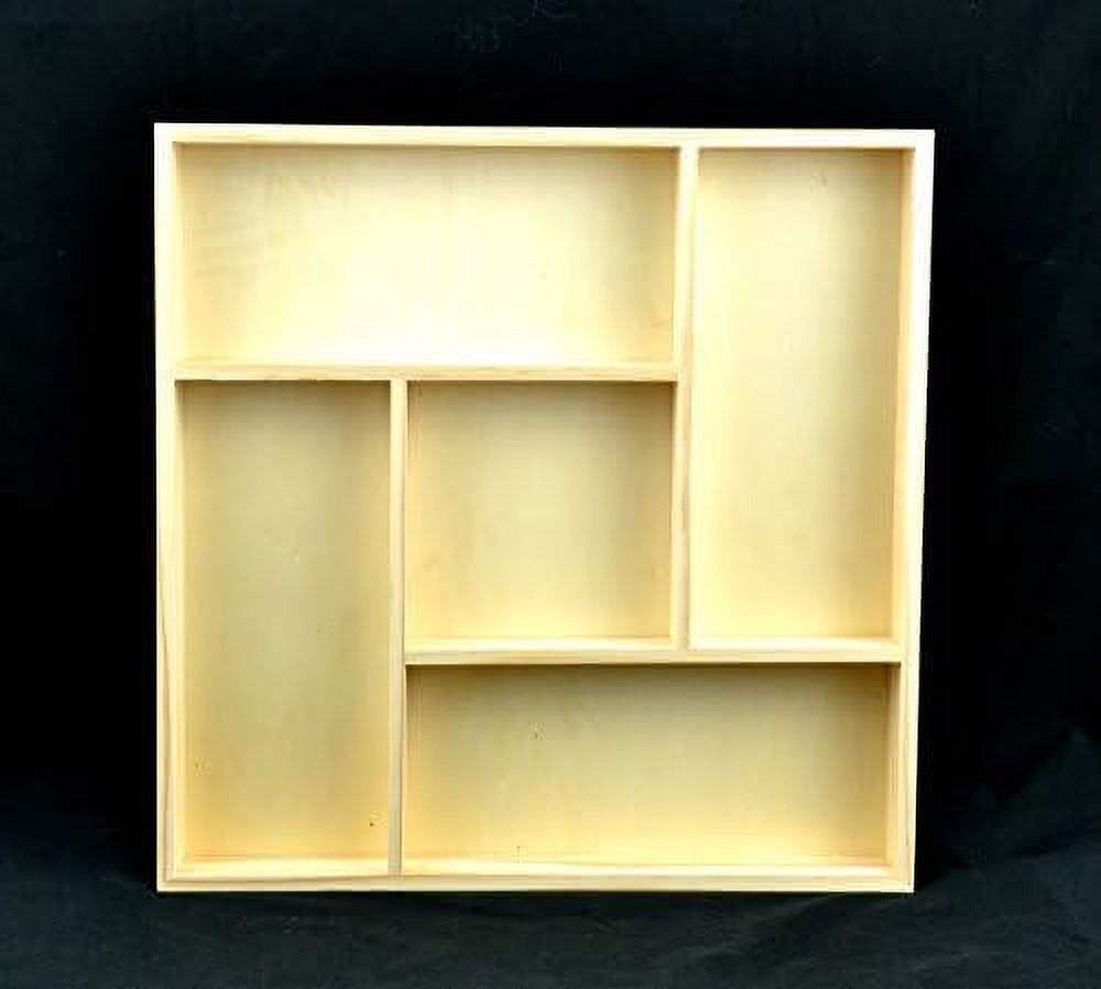 pine boxes - craft basics - wood box - box frame - craft box (13x13x1.5 ...