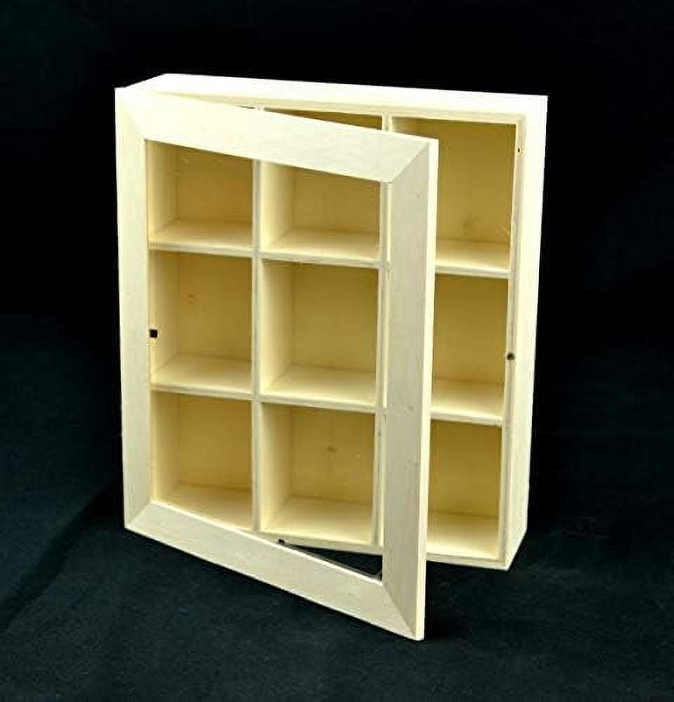 pine boxes - craft basics - wood box - box frame - craft box (9x8x2.5 ...