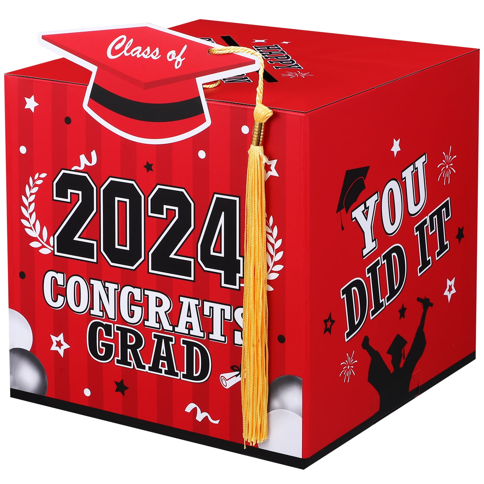 ping Graduation Card Box Congrats Cards Holder Cardboard Graduation Box ...