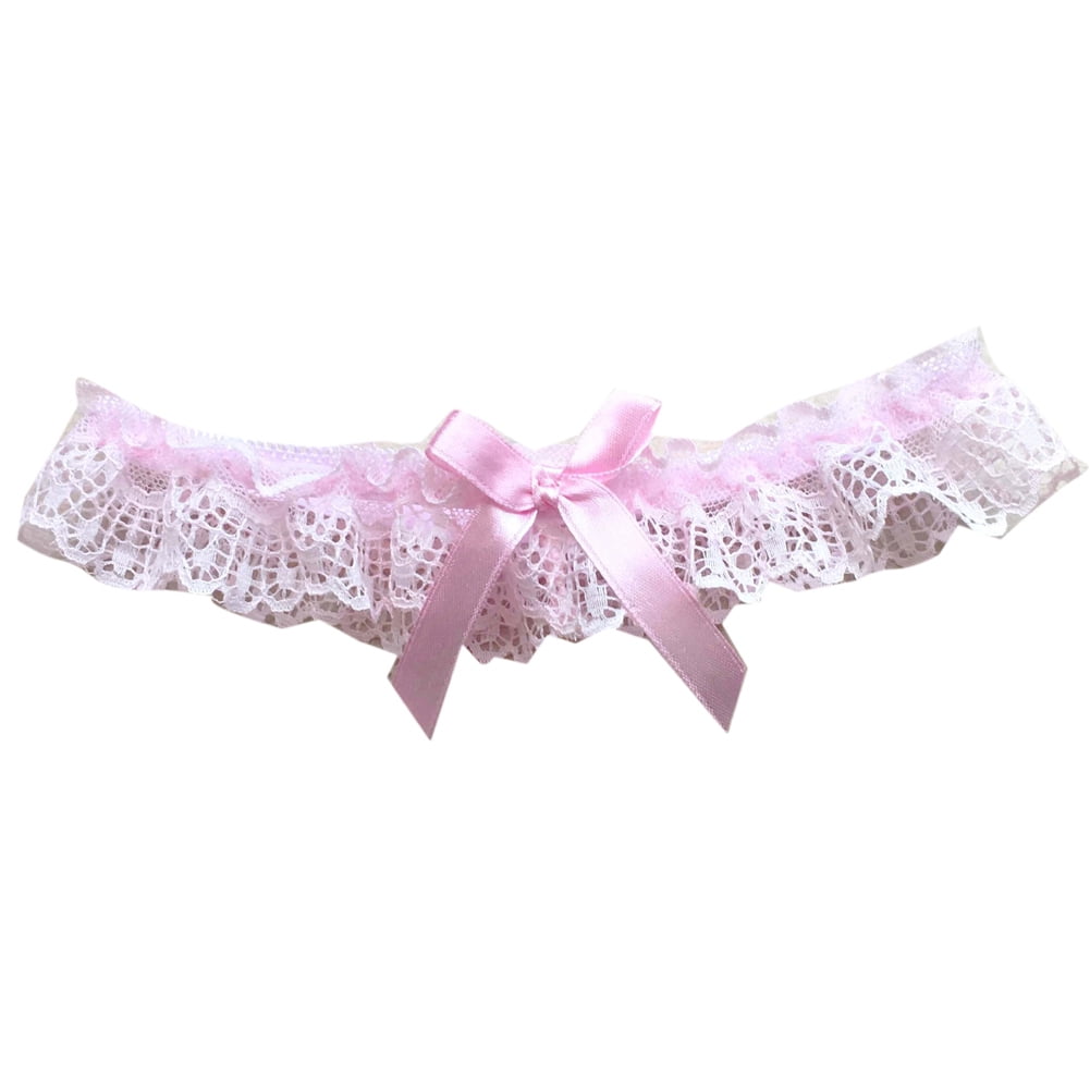 pink Garters for Bride Wedding Garter Lace Bridal Garter Party Leg ...