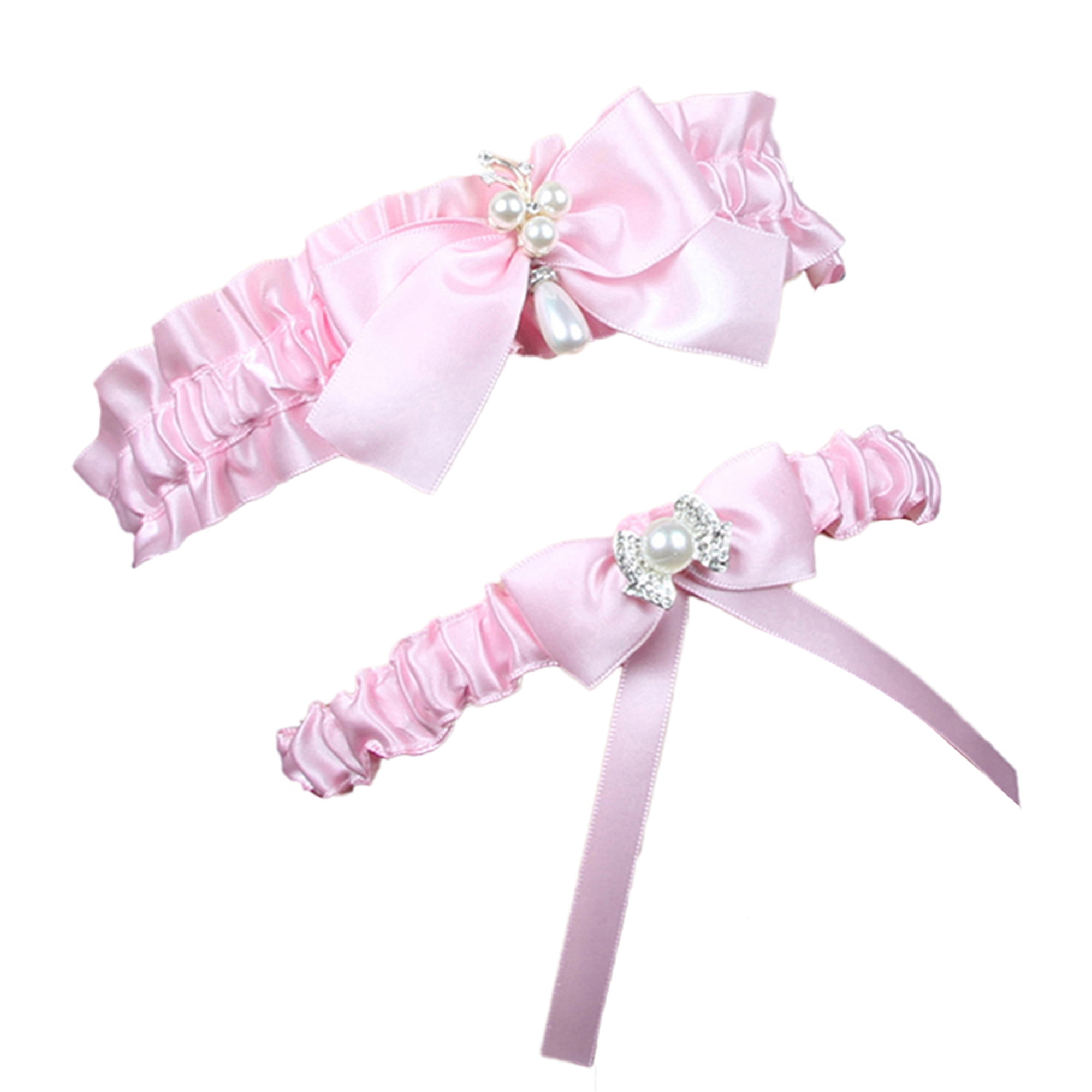 pink Garters for Bride Wedding Garter Lace Bridal Garter Party Leg ...