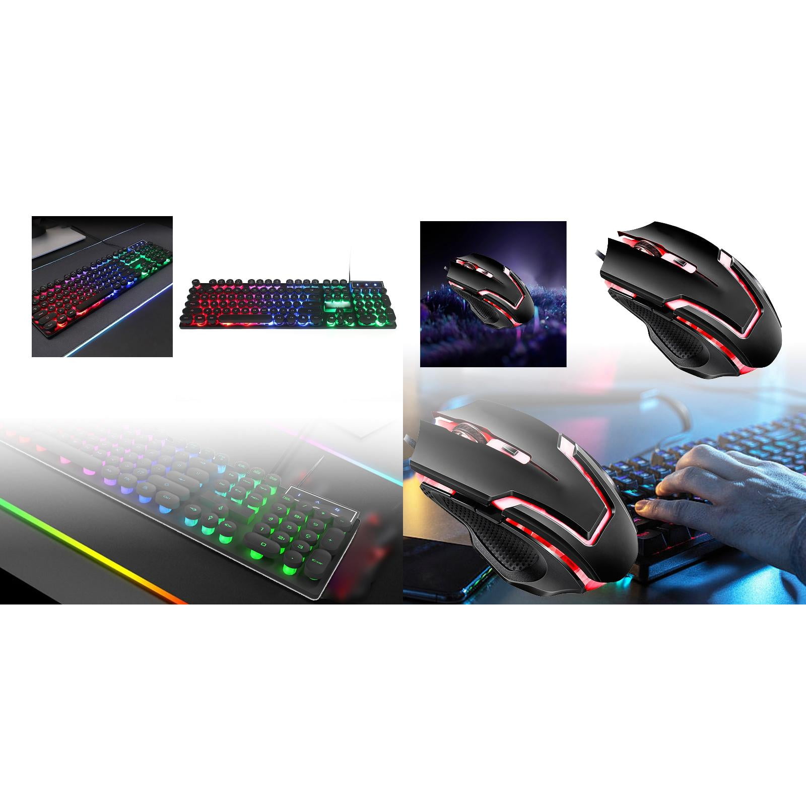 pink gaming mouse Keybinds Rapid Fire Button for Windows, Mac Gamer USB ...