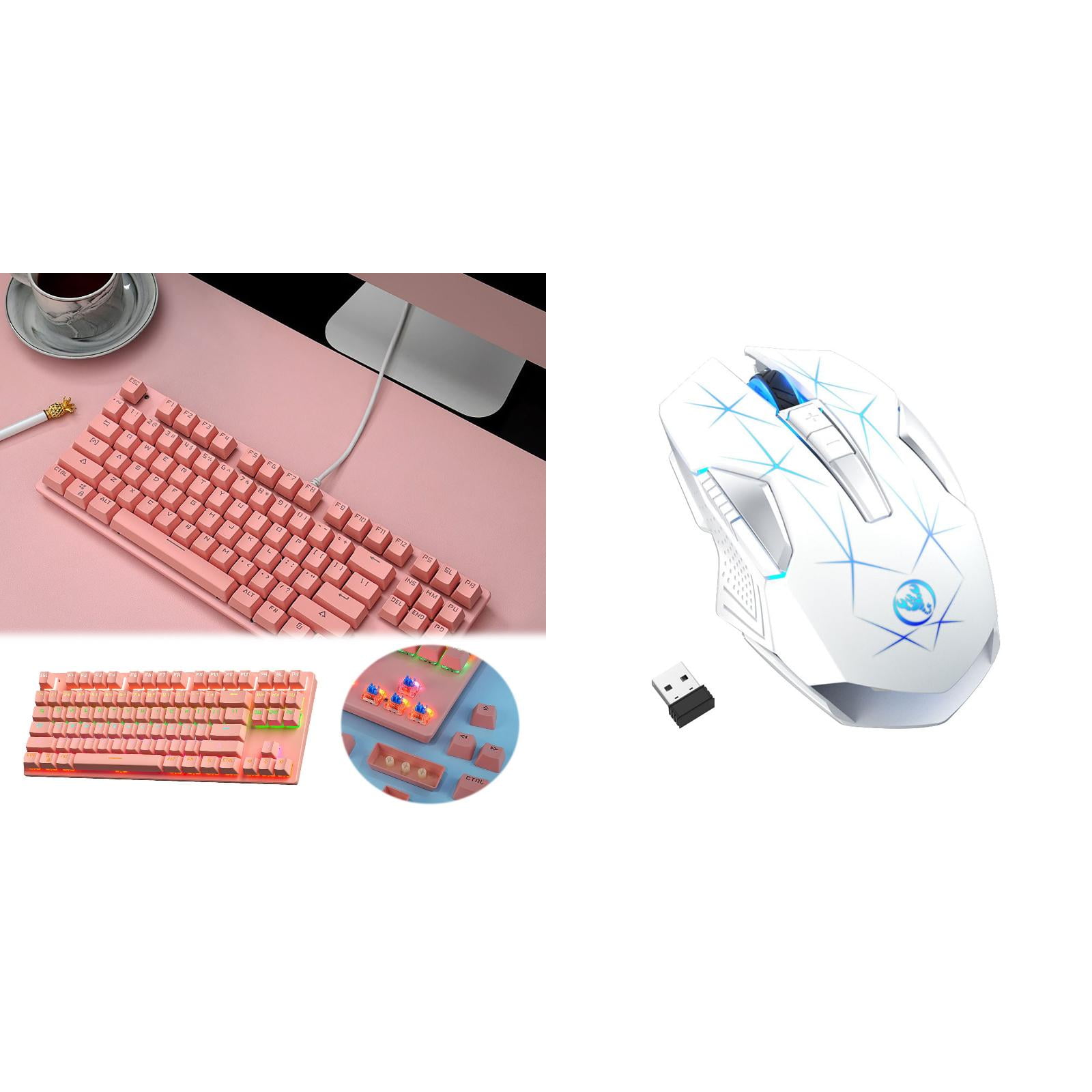 pink gaming mouse PC/Mac Computer and Laptop Compatible Computer Gamer ...