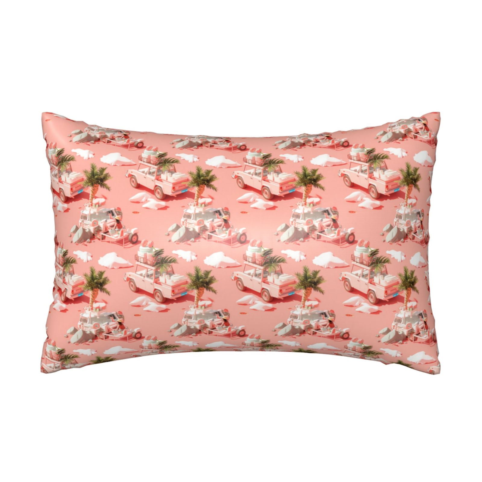 pink travel RV SUV Satin Pillowcase with Zipper for Hair and Skin ...