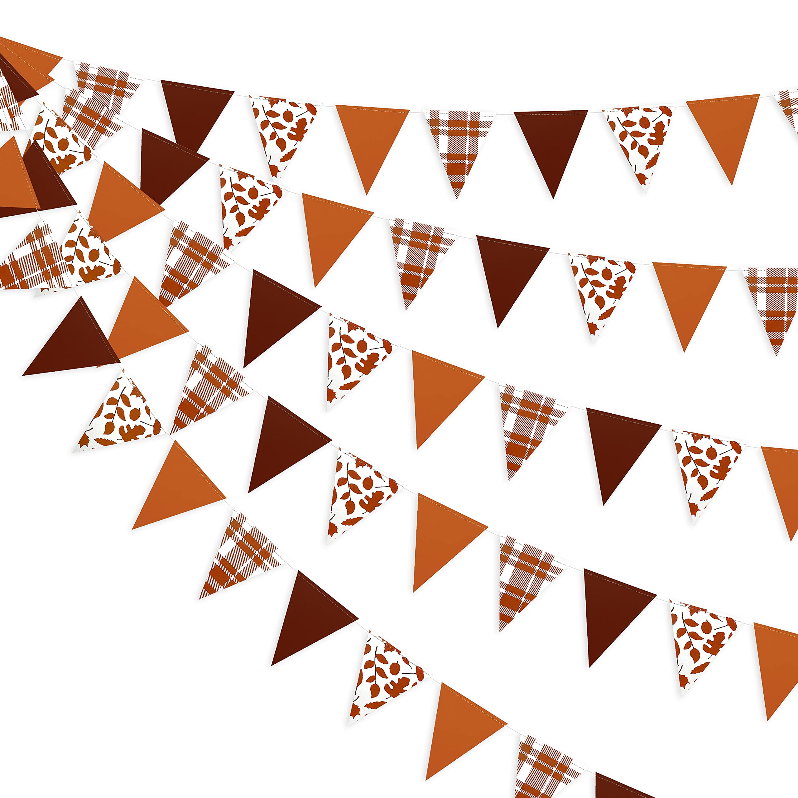pinkblume Fall Party Decorations Maple Leaf Pennant Banner Triangle ...