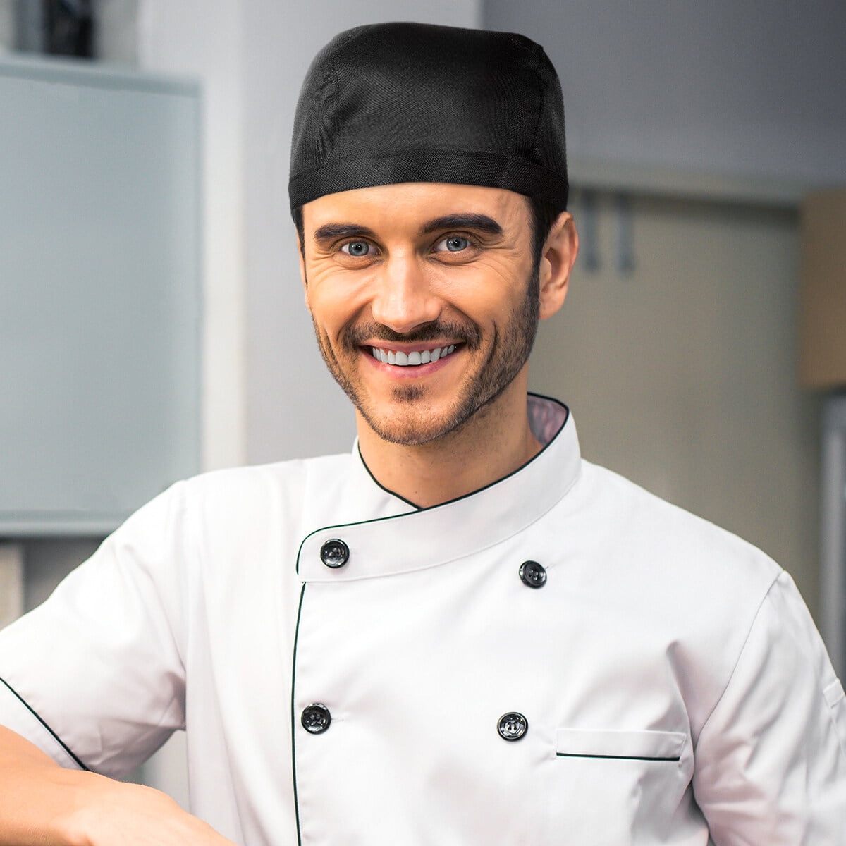 pirate chef hat,2pcs Pirate Chef Hat Waiter Uniform Bakery BBQ Grill ...