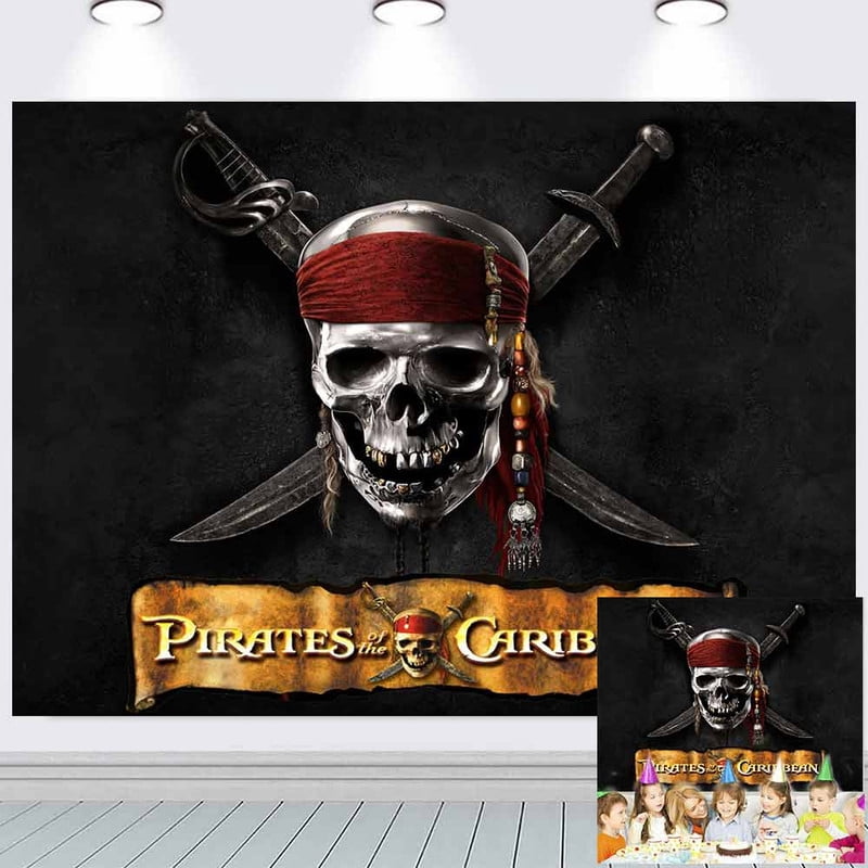 pirates of the caribbean Backdrop Banner Party Supplies Poster Movie ...