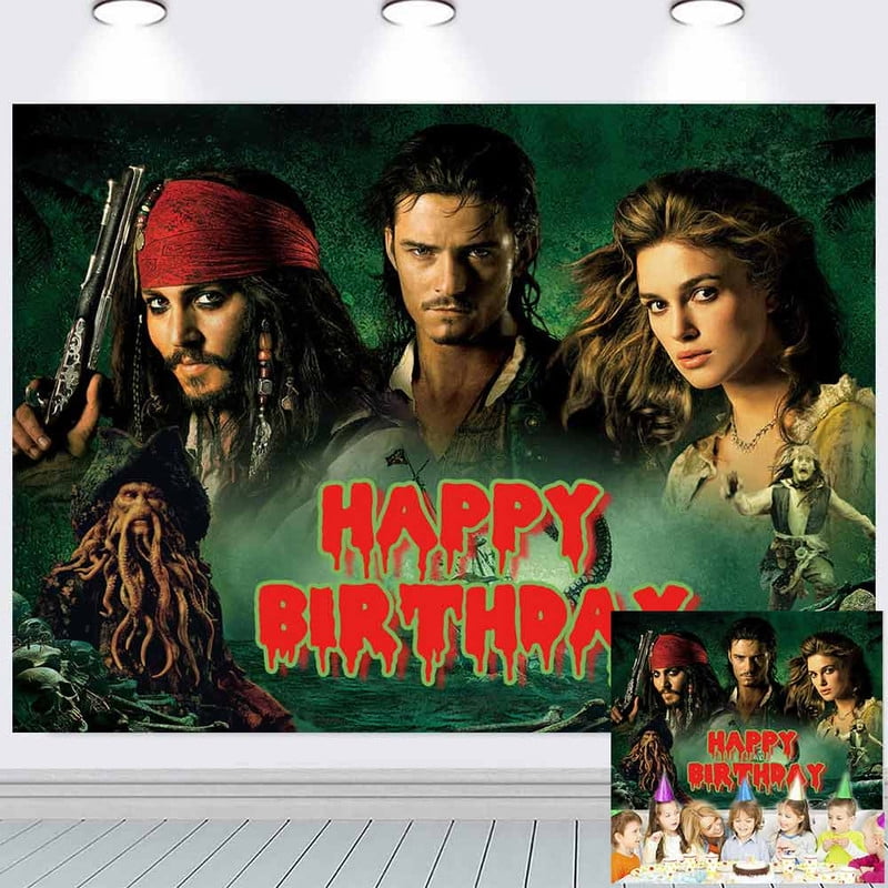 pirates of the caribbean Backdrop Banner Party Supplies Poster Movie ...