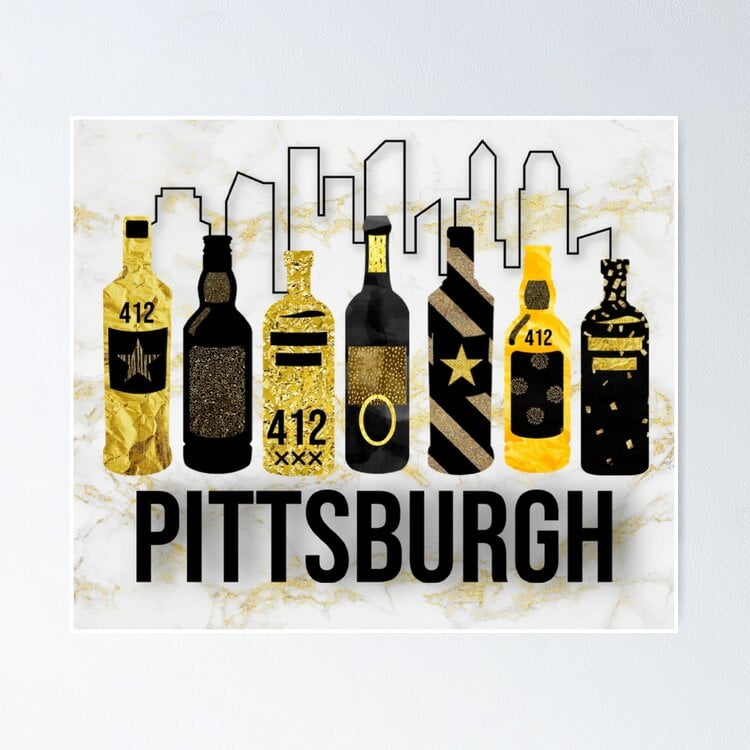 pittsburgh bottles Poster - KIRA.1094, UNFRAMED-24x36 - Walmart.com