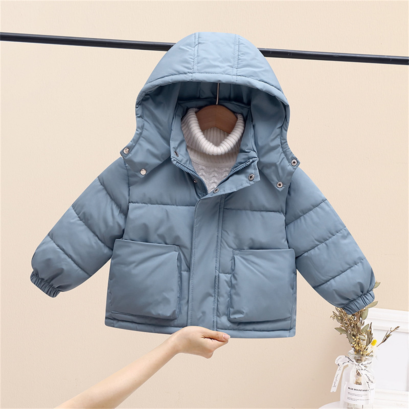 piuwrlz Baby Long Sleeve Outerwear Jacket for Toddler Boys Girls Coats Fashionable Solid Color ...