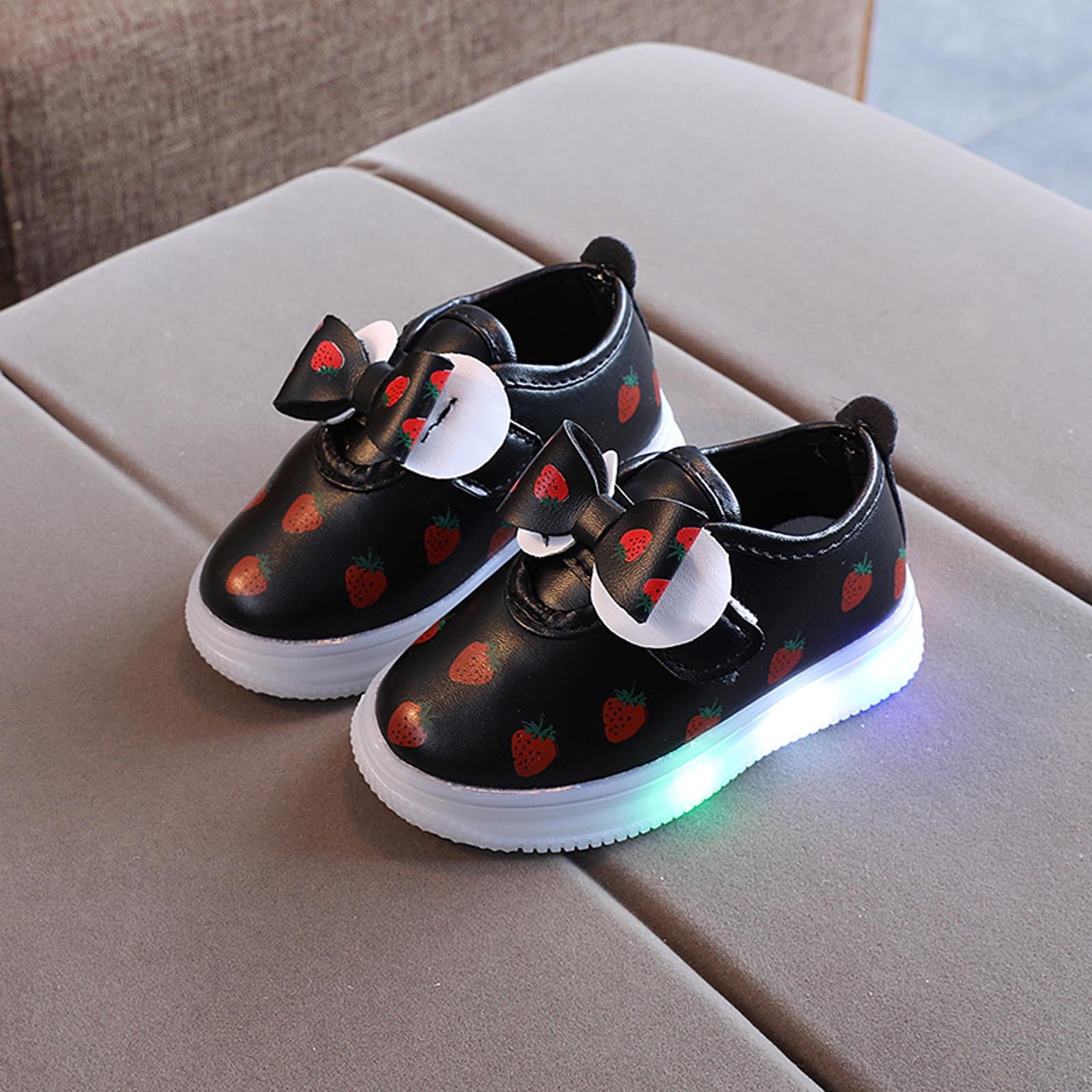 piuwrlz Light up Sneakers Girls Baobao Shoes Bow Knot Glowing ...