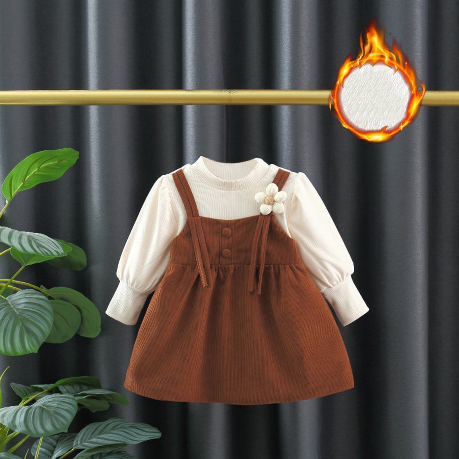 piuwrlz Ones Piece Dress for Kid Girls Skirts One Piece Skirt Set ...