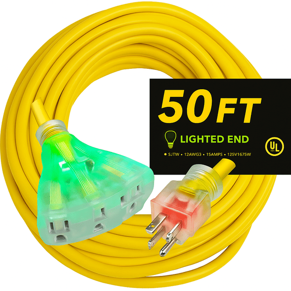 50 ft Extension Cords in Extension Cords by Length - Walmart.com
