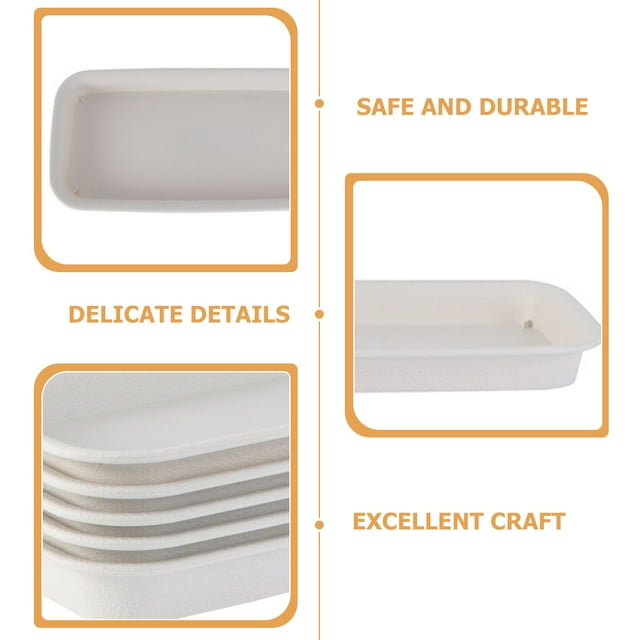 plant trays for pots 8Pcs Rectangular Planter Tray Plastic Flower Pot ...