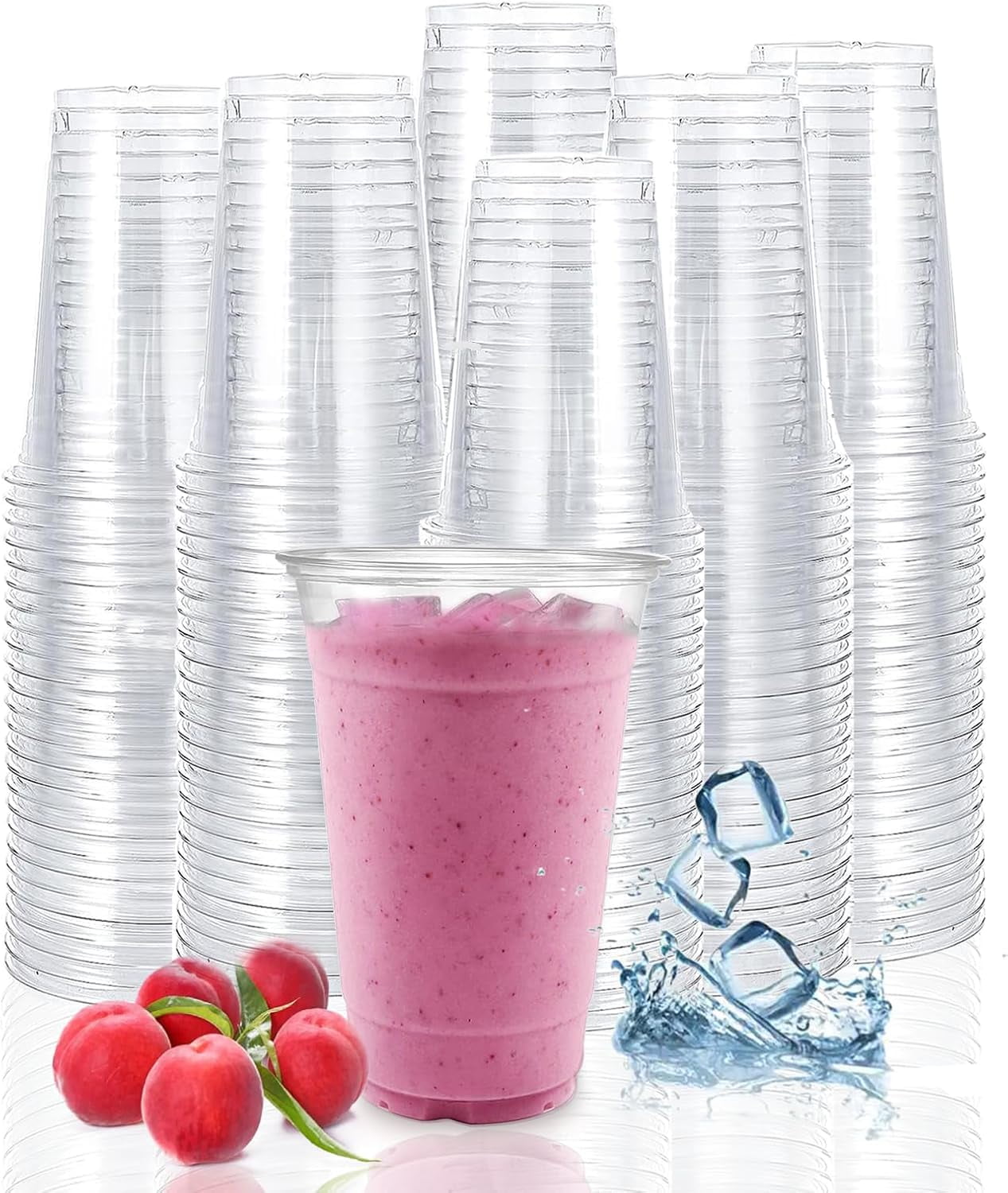 plastic cups [20 oz 100cups],Clear Crystal disposable plastic cups ...