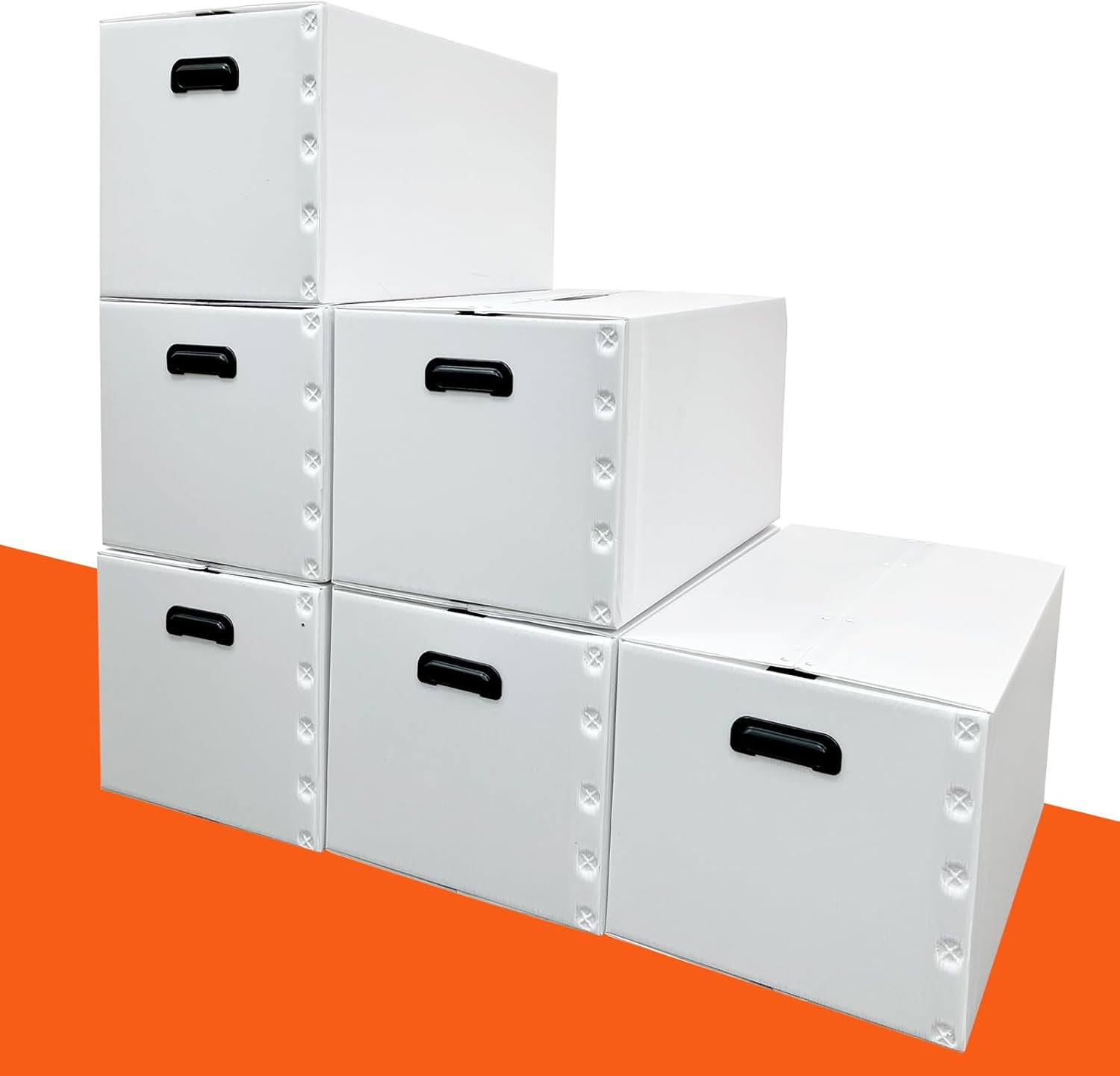 plastic storage bins with lids containers,55qt(19.7"x13.8"x11.8") 6 ...