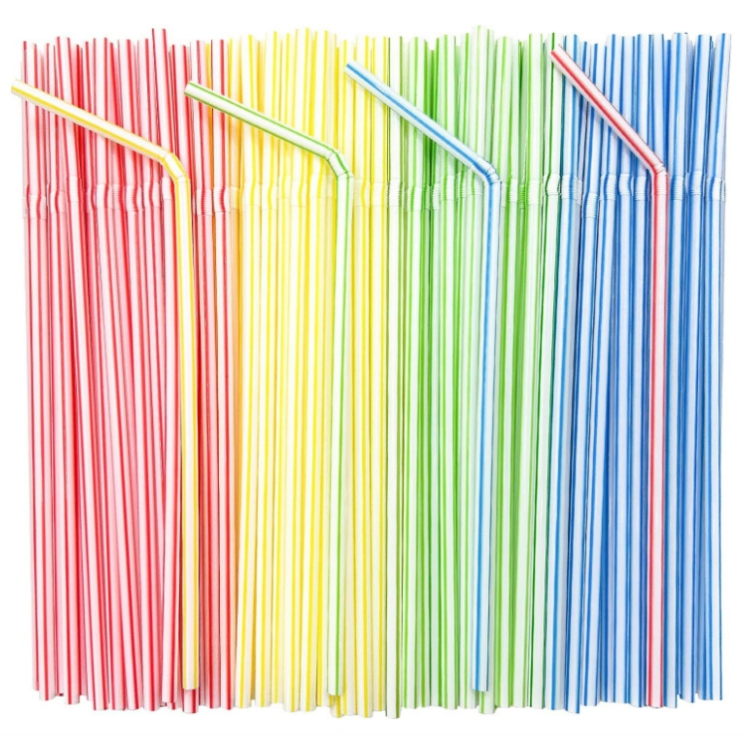 plastic straws, 220 sticks straws disposable plastic straws bendable ...