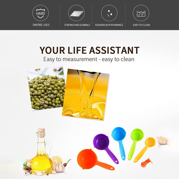 plate and bowl set Measuring 5 Weighing Set Rainbow Scale Cup Measuring ...