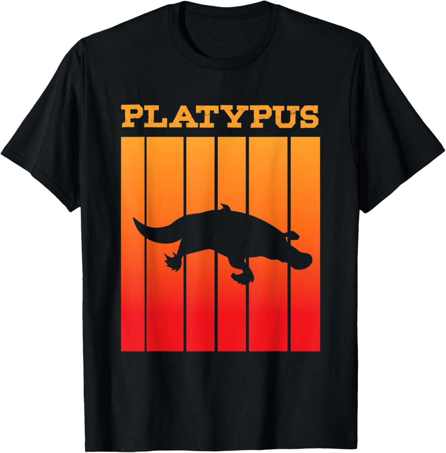 platypus Shadow silhouette at Sunset T-Shirt men and women can wear ...