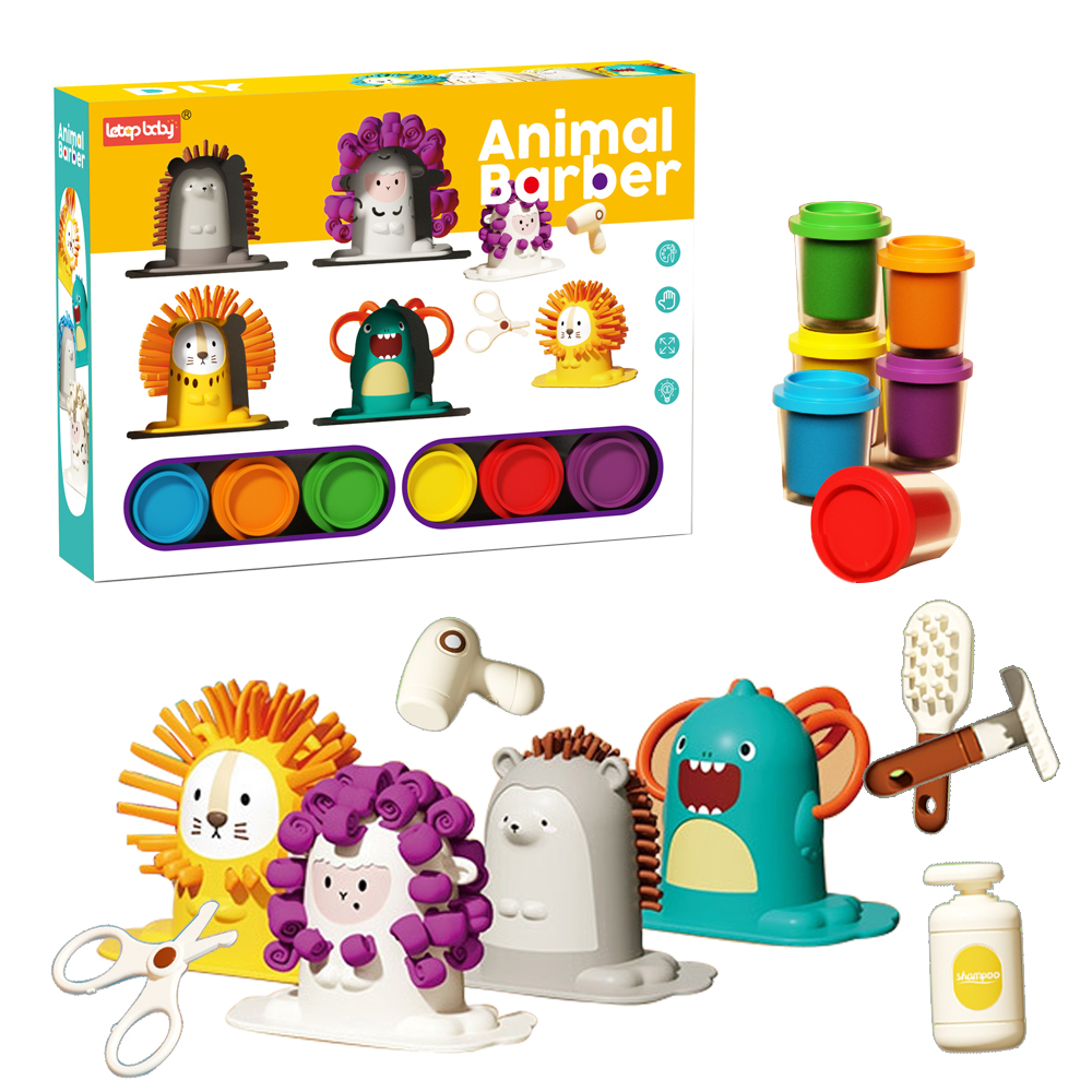 play Dough Children's Haircut Set,16pcs of barber Shop to be toy ...